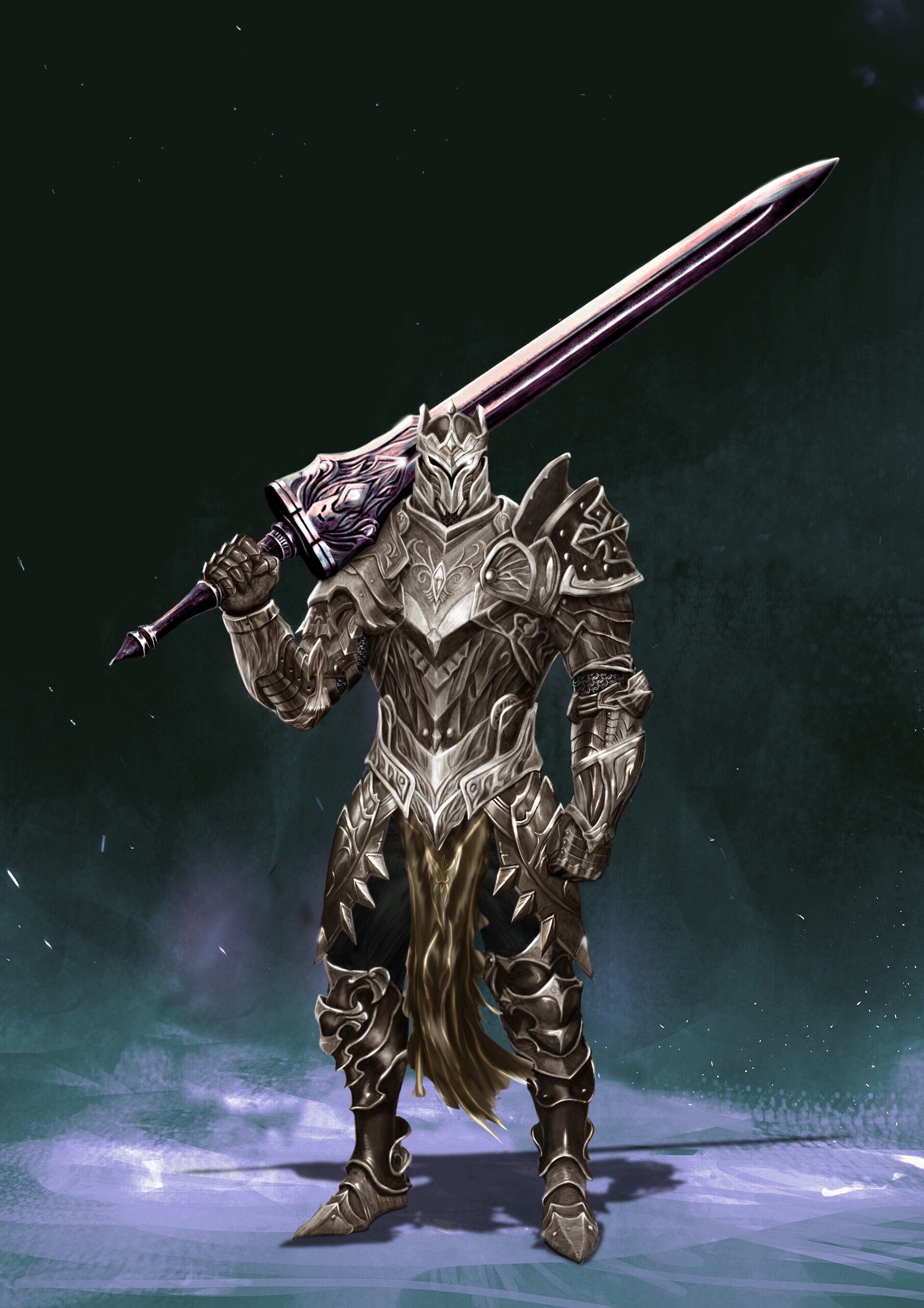 ArtStation - dark knight from abyss