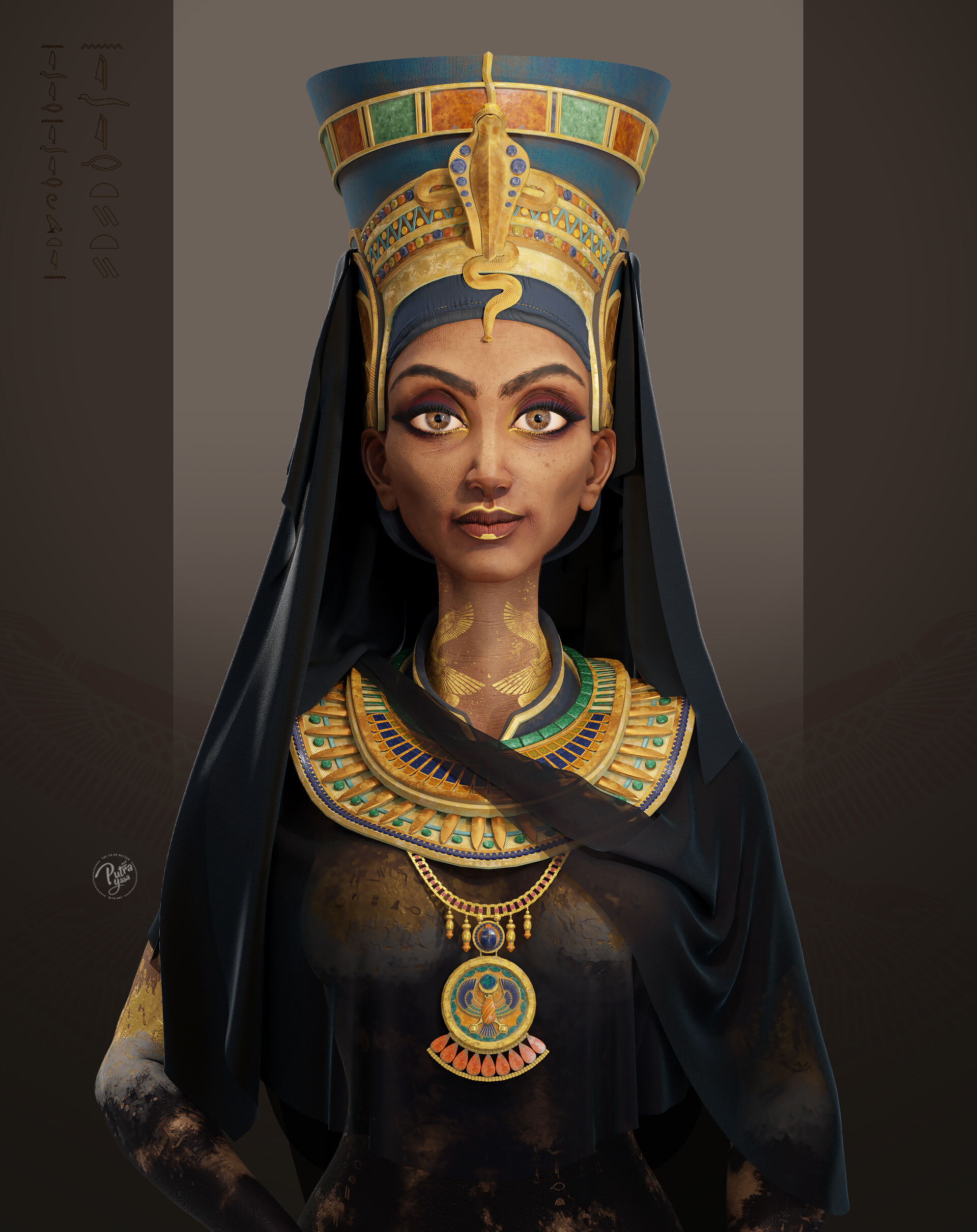 Ancient Egyptian Queen Art