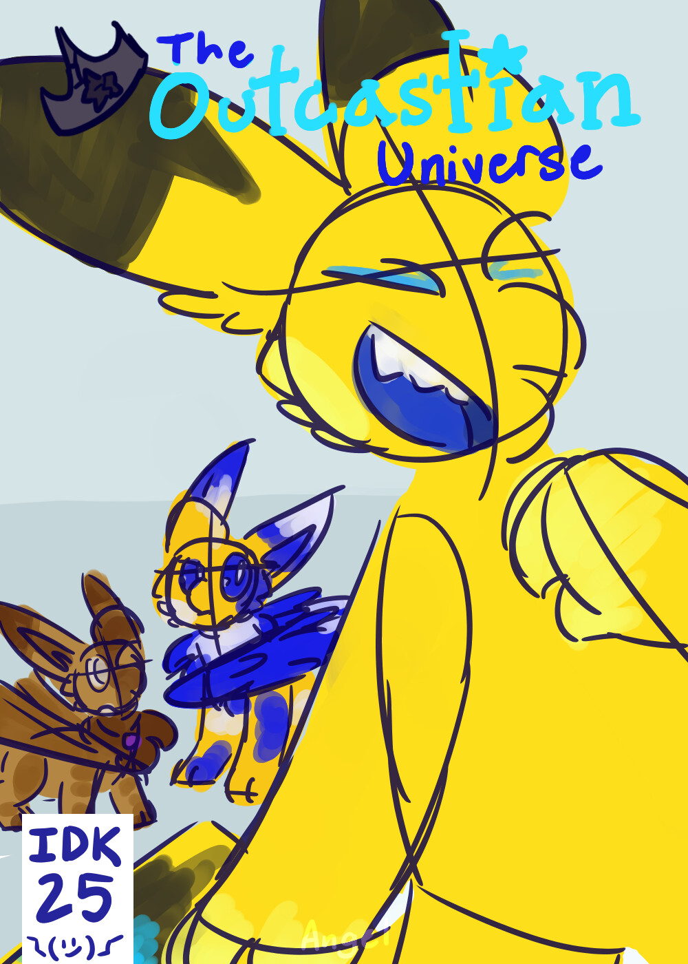 Angel Lowery - The Outcastian Universe Mock Comic Covers