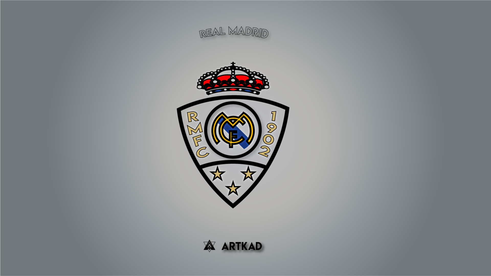 how to draw logo of real madrid