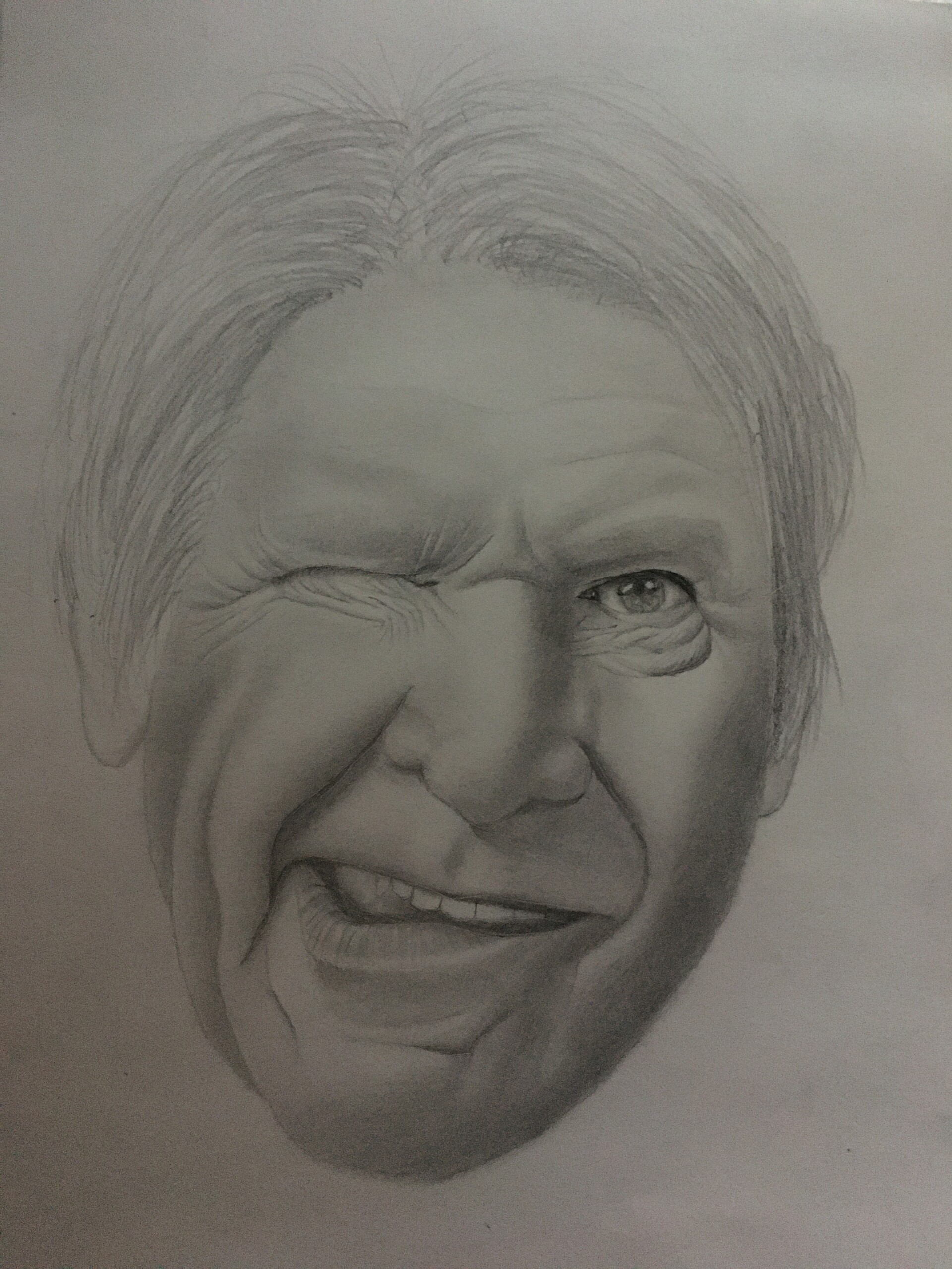 ArtStation - Harrison Ford Graphite Charcoal
