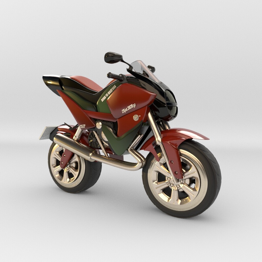 ArtStation - 3D motorcycle 🏍