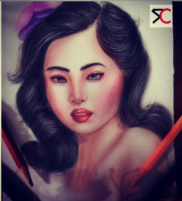 ArtStation - Blackpink jennie pencil color drawing by RCARTWORK