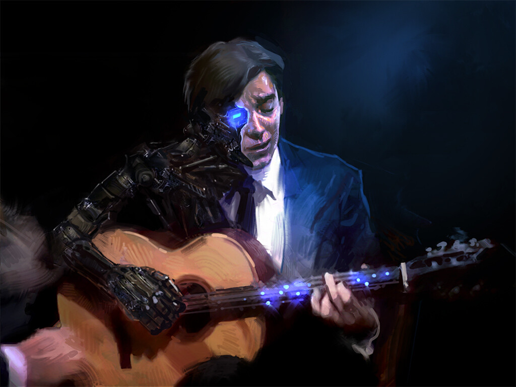 ArtStation - Tom Jobim Cyber Performer: Homage to a Music Genius