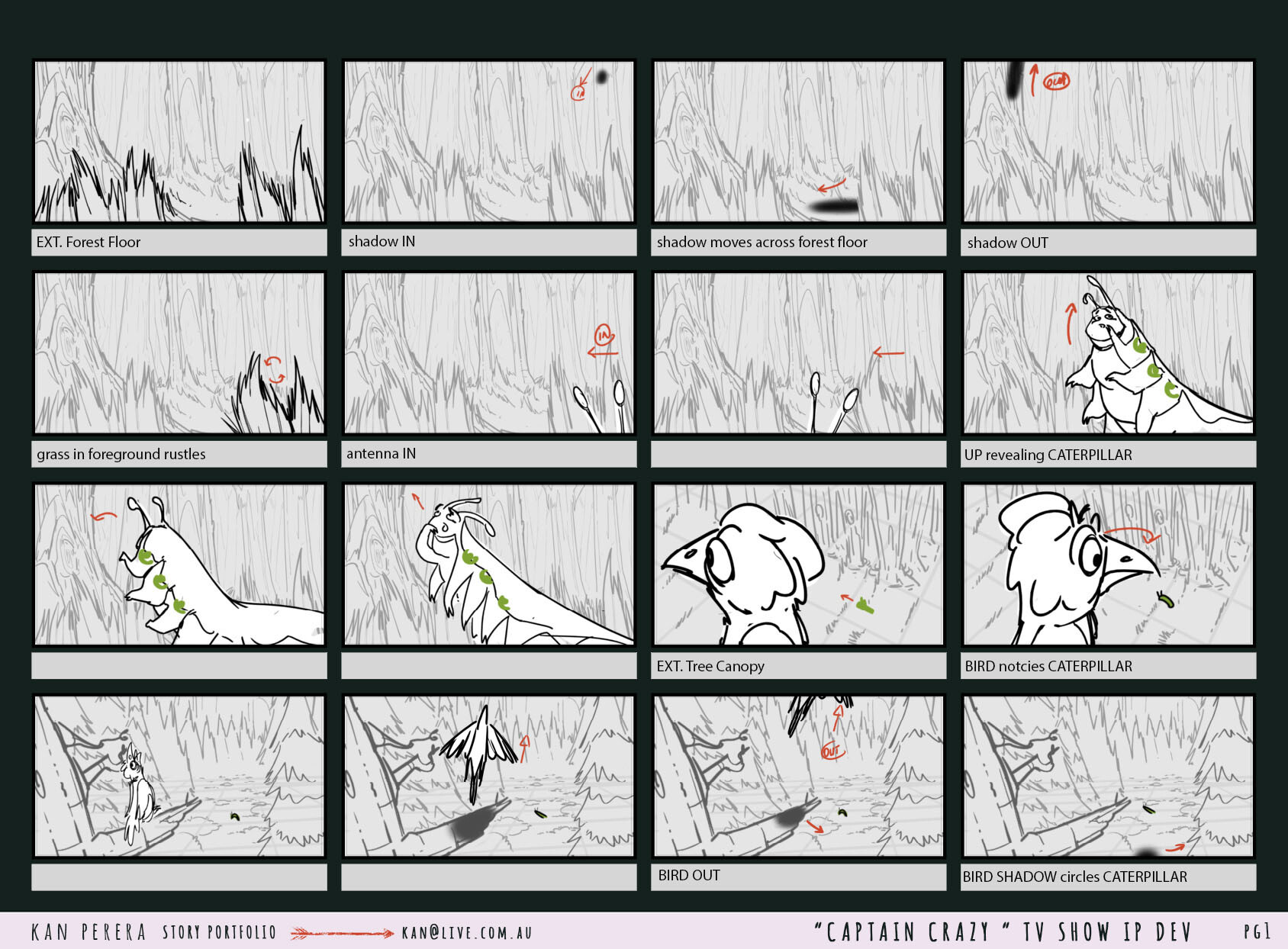 ArtStation - Captain Crazy tv series ip development boards