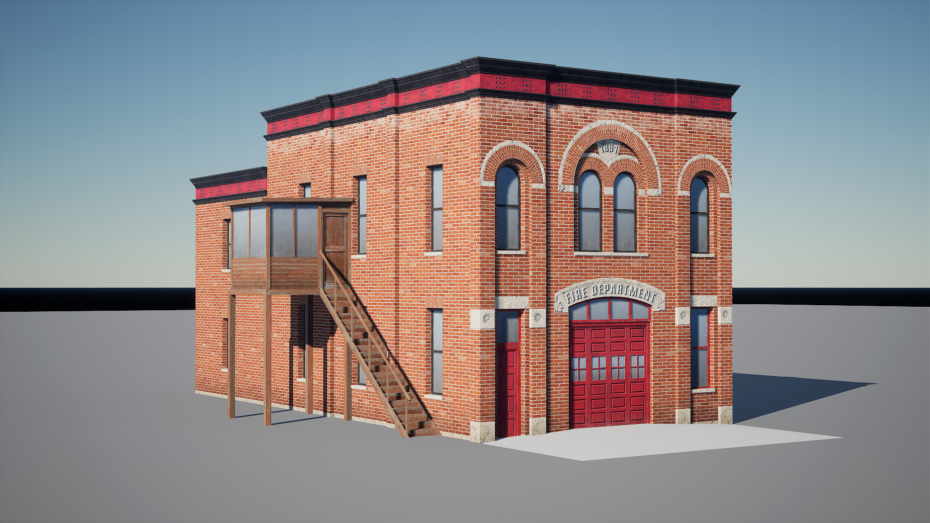 ArtStation - Fire Department LowPoly