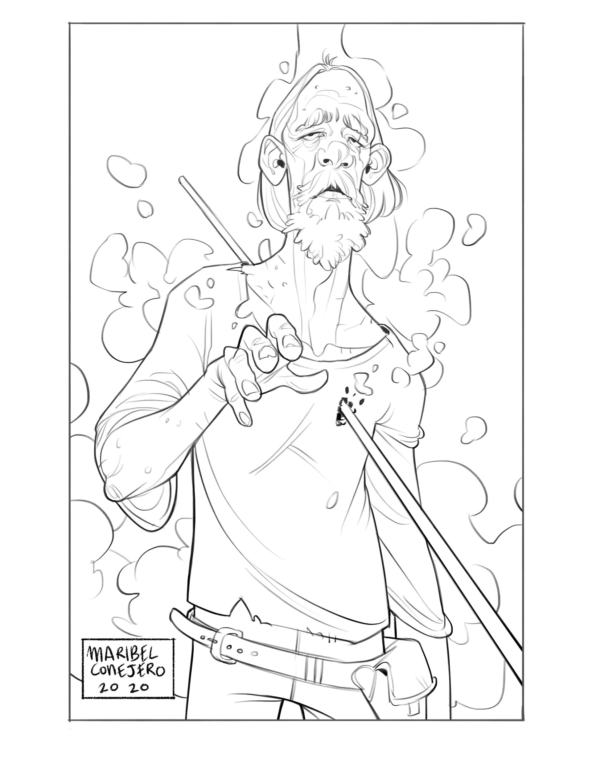 ArtStation - Outcast lineart