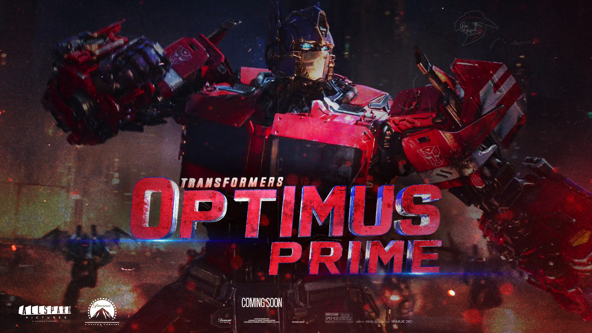ArtStation - Optimus Prime concept movie text title