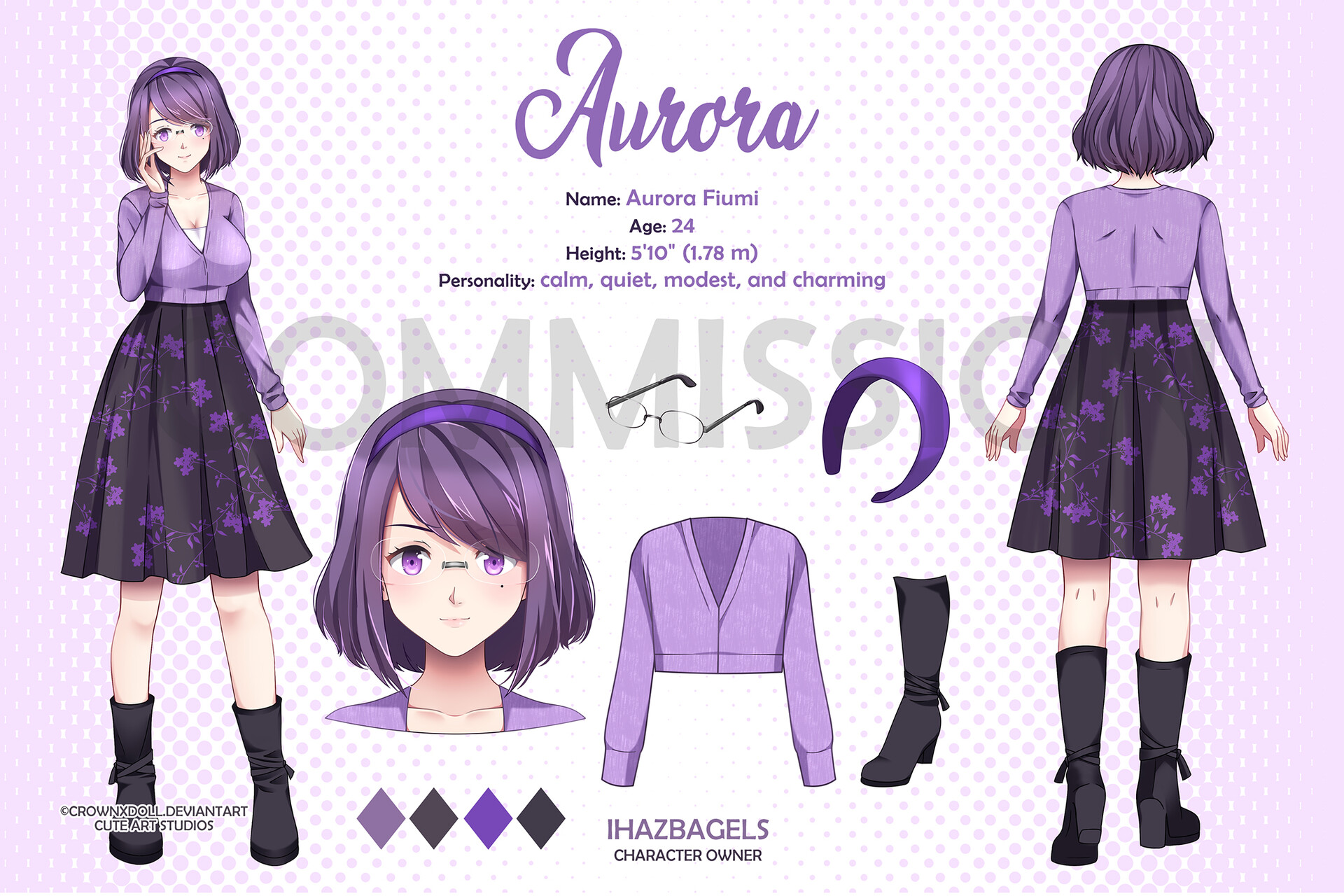 ArtStation - Aurora design sheet