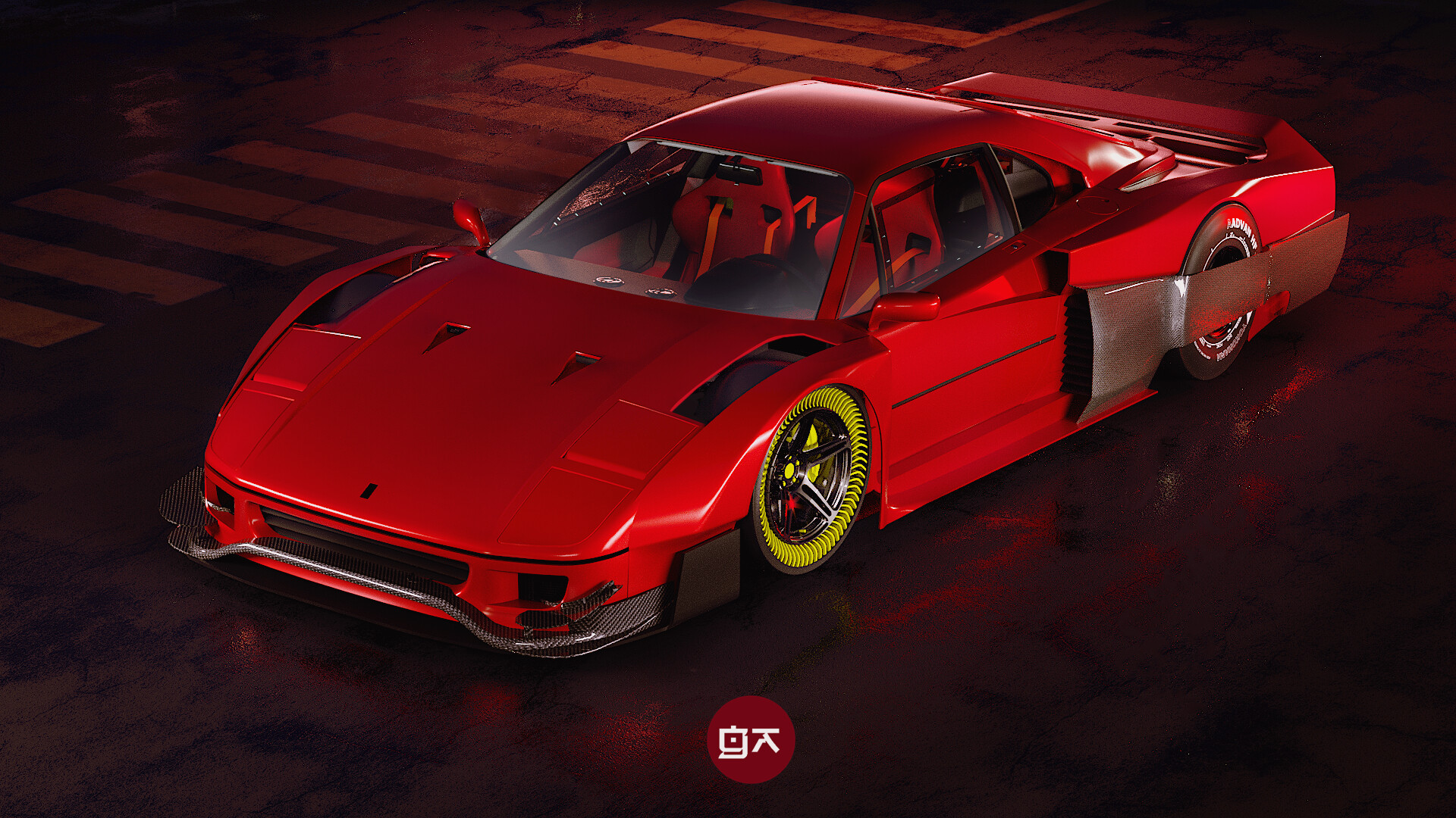 ArtStation - Ferrari F40 Longtail