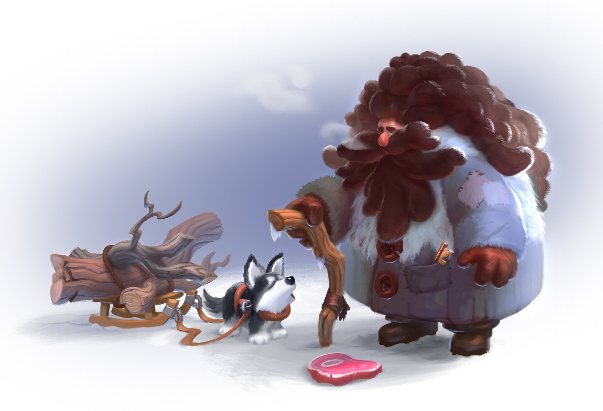 ArtStation - Snow wanderer