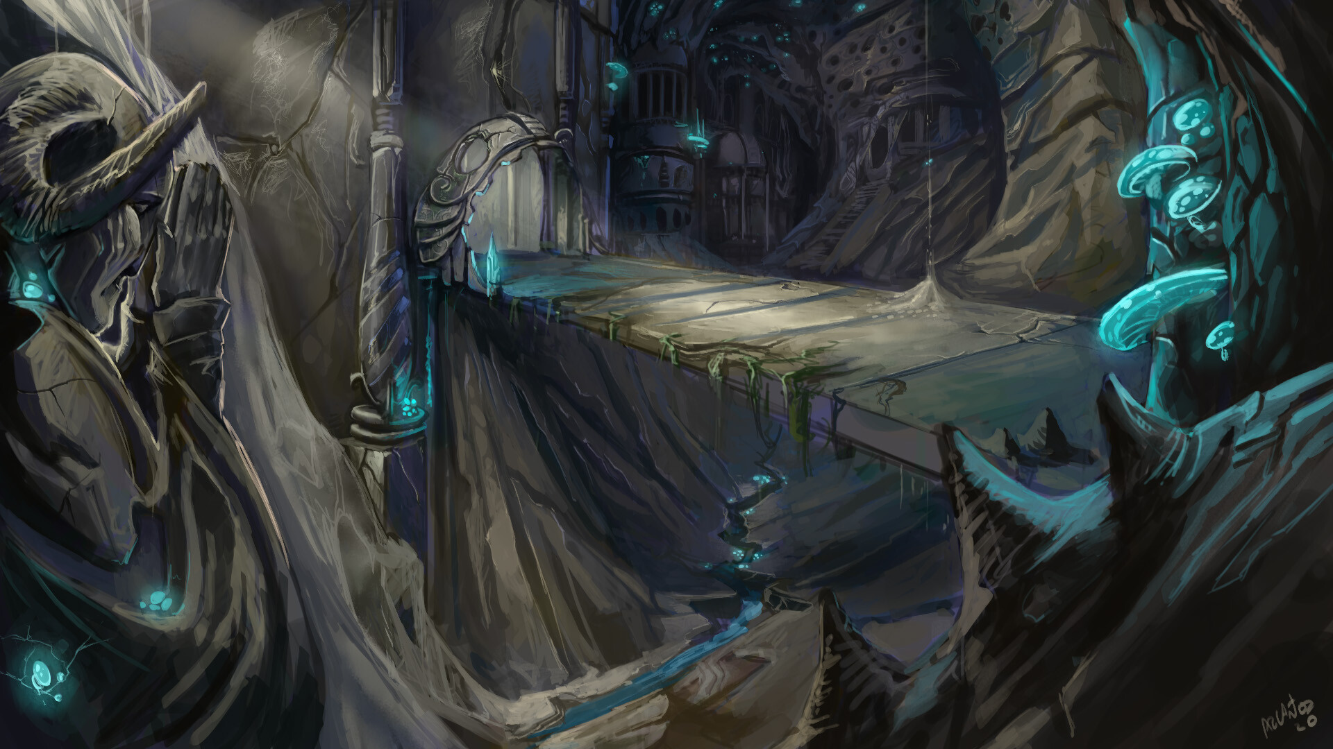 ArtStation - concept art dungeon entry