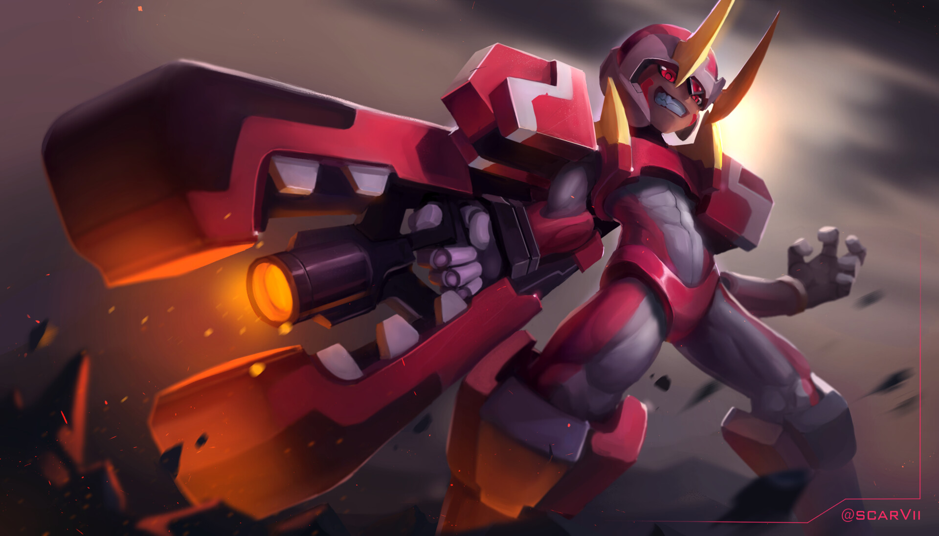 ArtStation - Fefnir Commission // Mega Man Zero