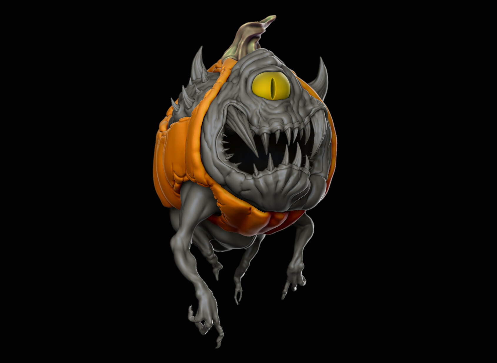 ArtStation - Pumpkin demon