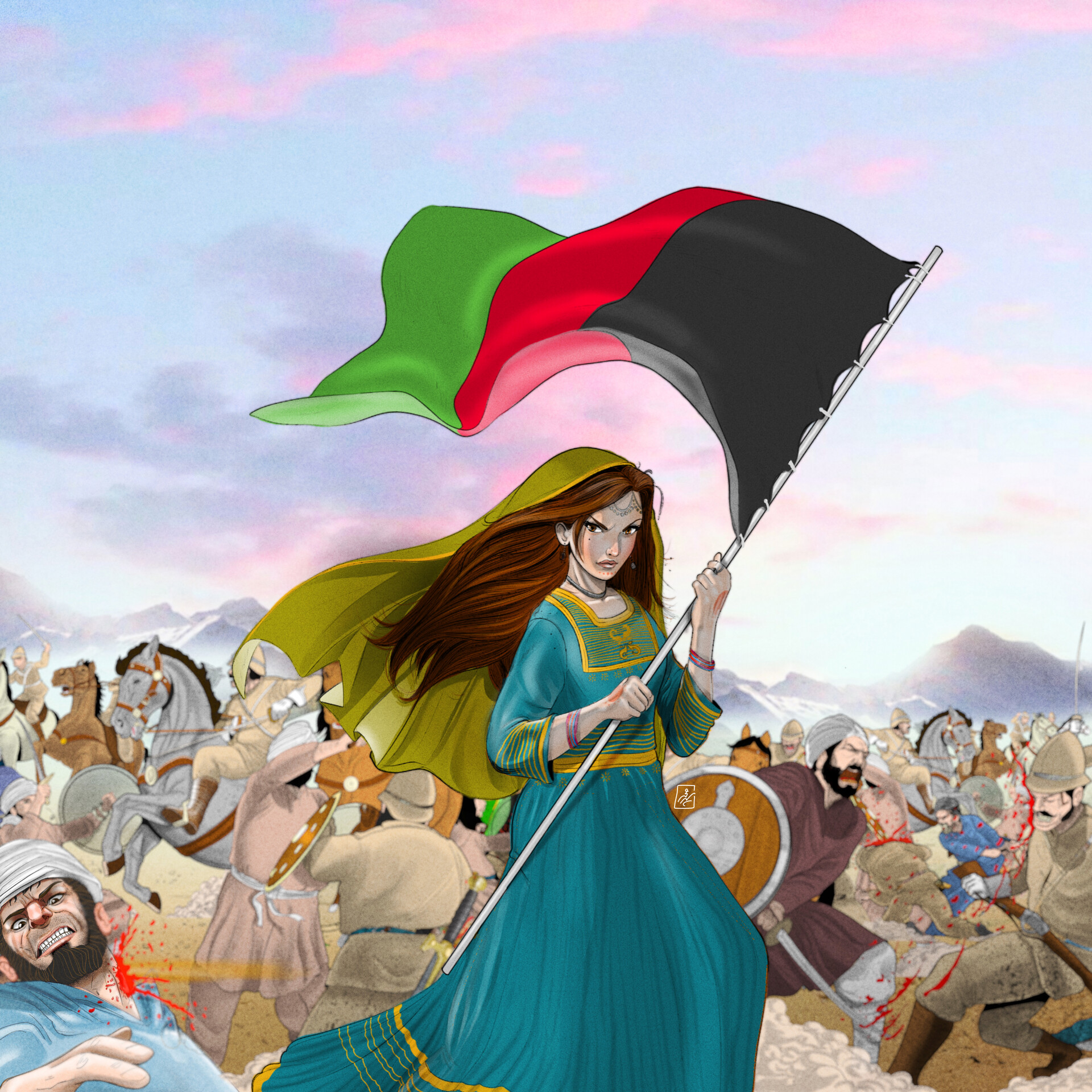 ArtStation - malalai of maiwand- ملالی میوندی