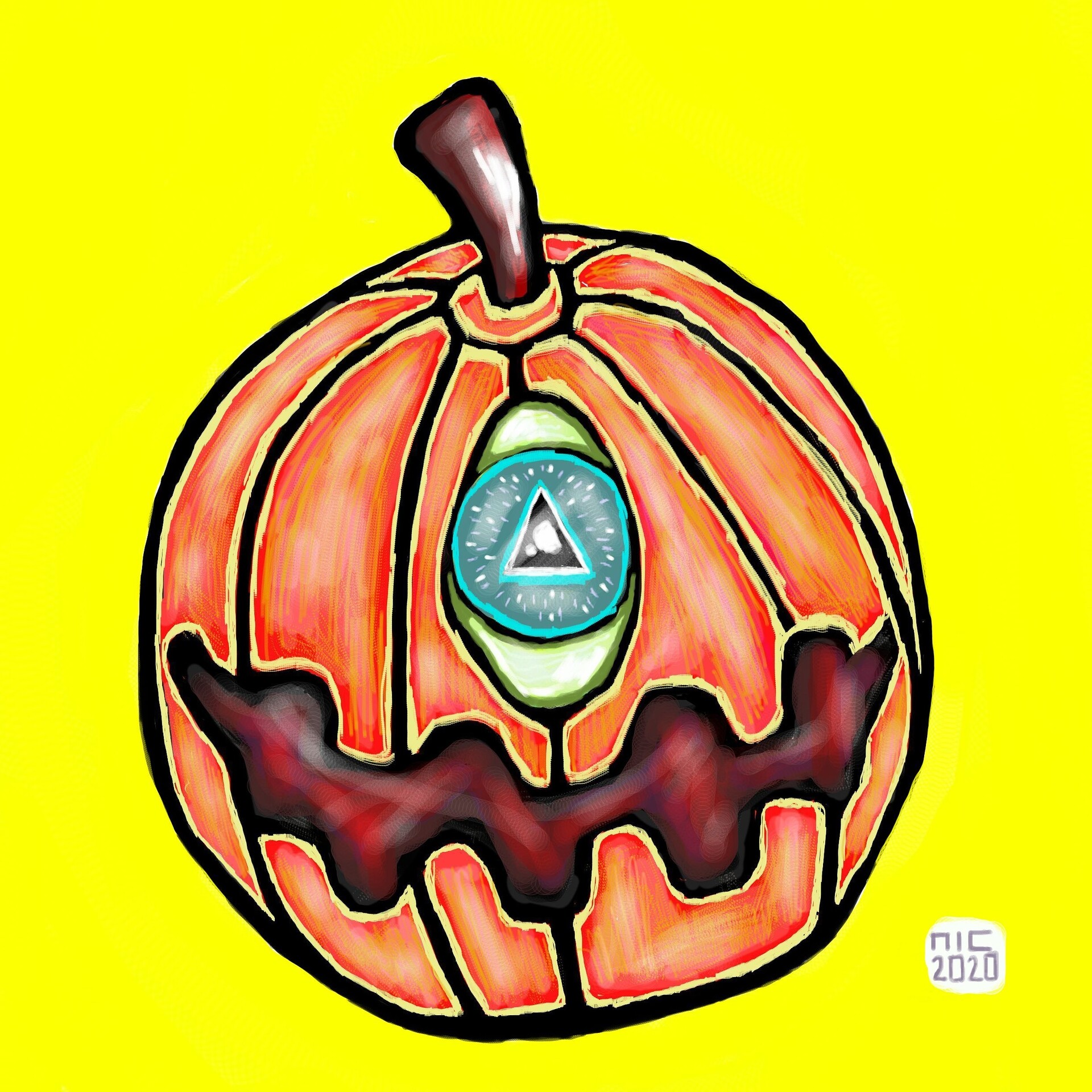 ArtStation - Psycho Cyclops Pumpkin