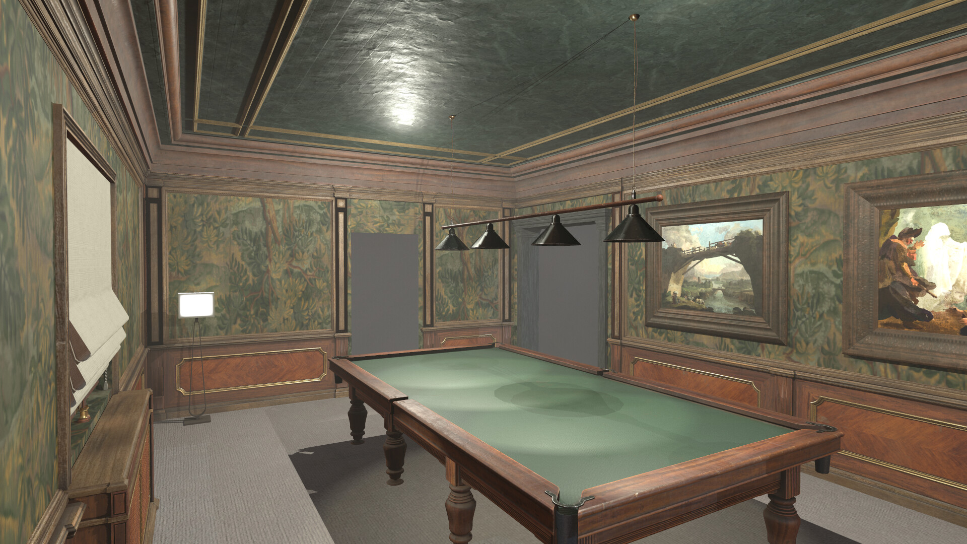 ArtStation - Billiard room / Marmoset