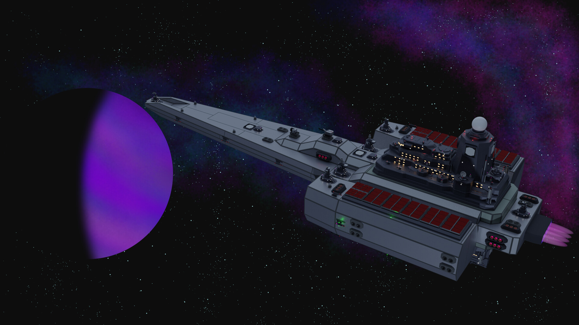 ArtStation - Ichian Class Medium Fast attack Ship