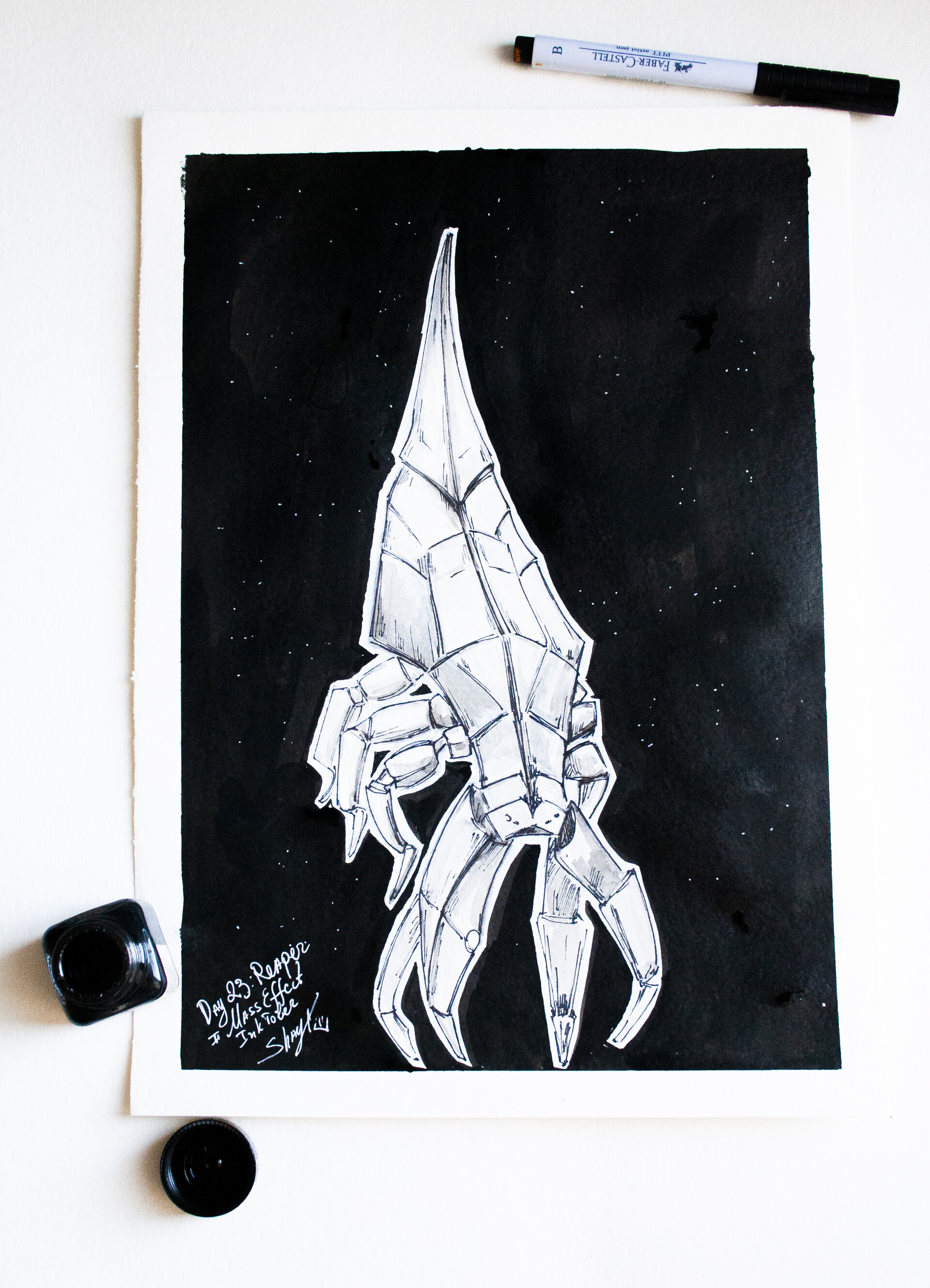 Mass Effect Reaper Drawing