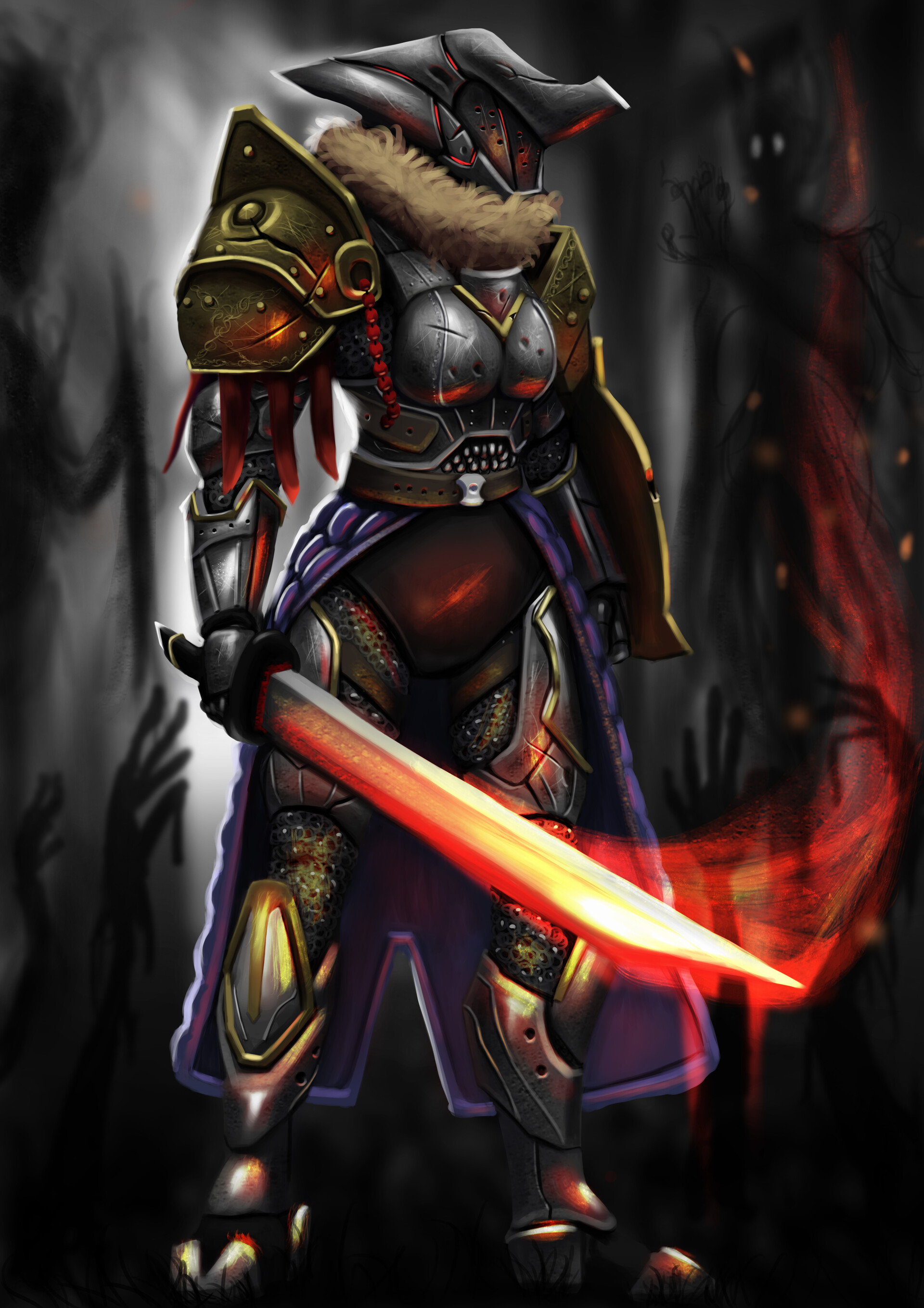 ArtStation - Daemon Slayer Character Concept.