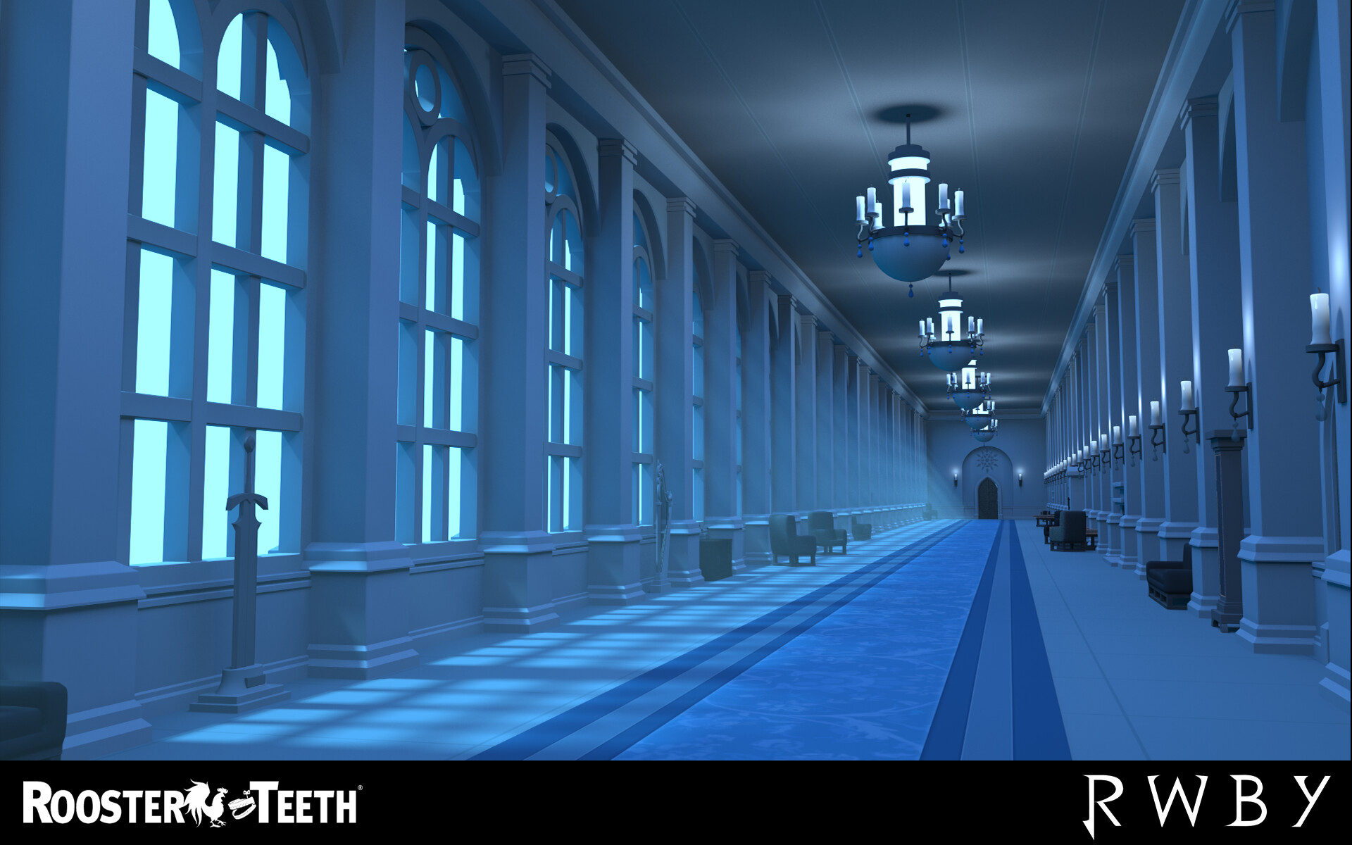 Christine Stuckart - Schnee Manor Hallway, RWBY Lighting