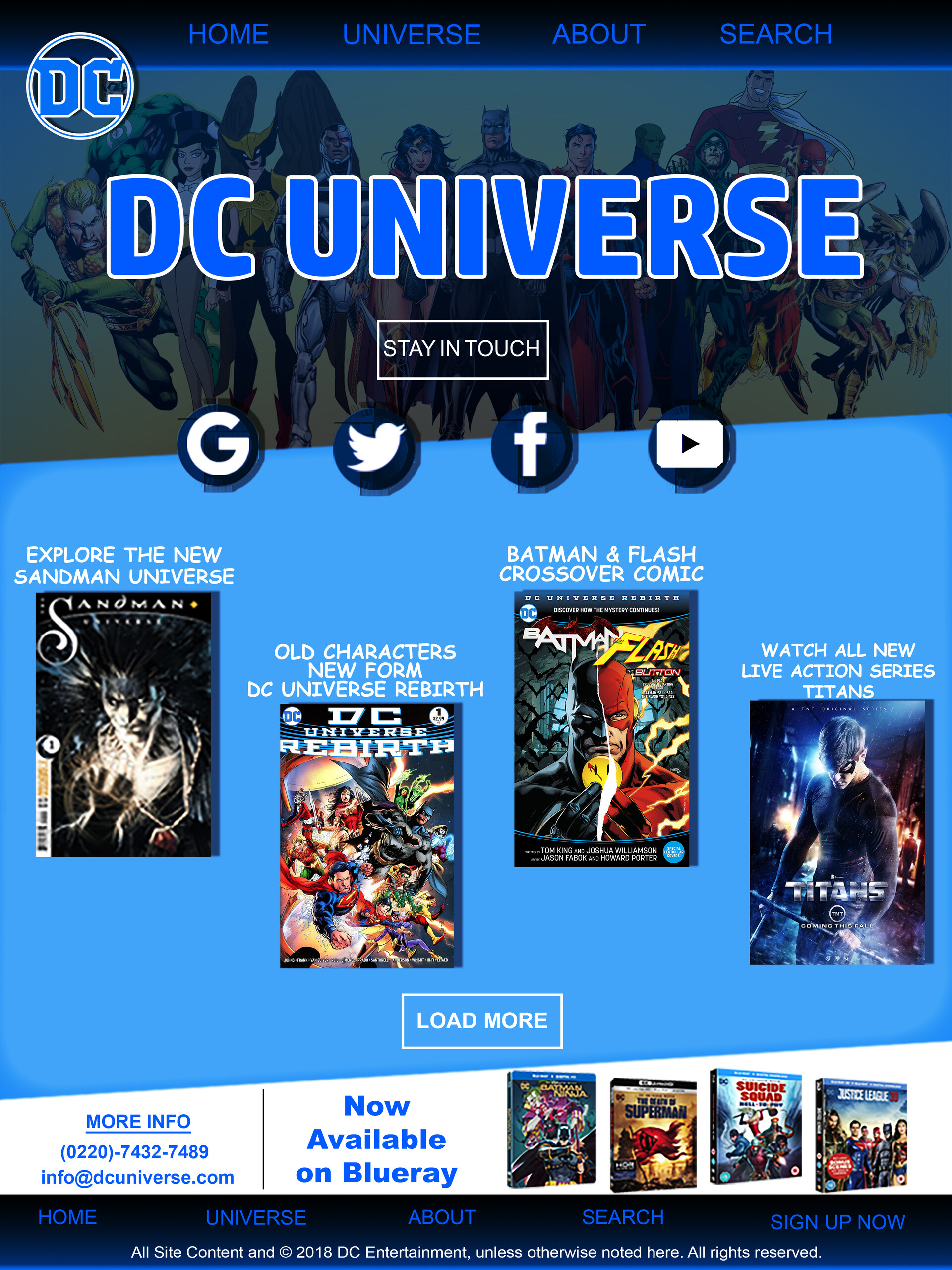 ArtStation - Website Design DC