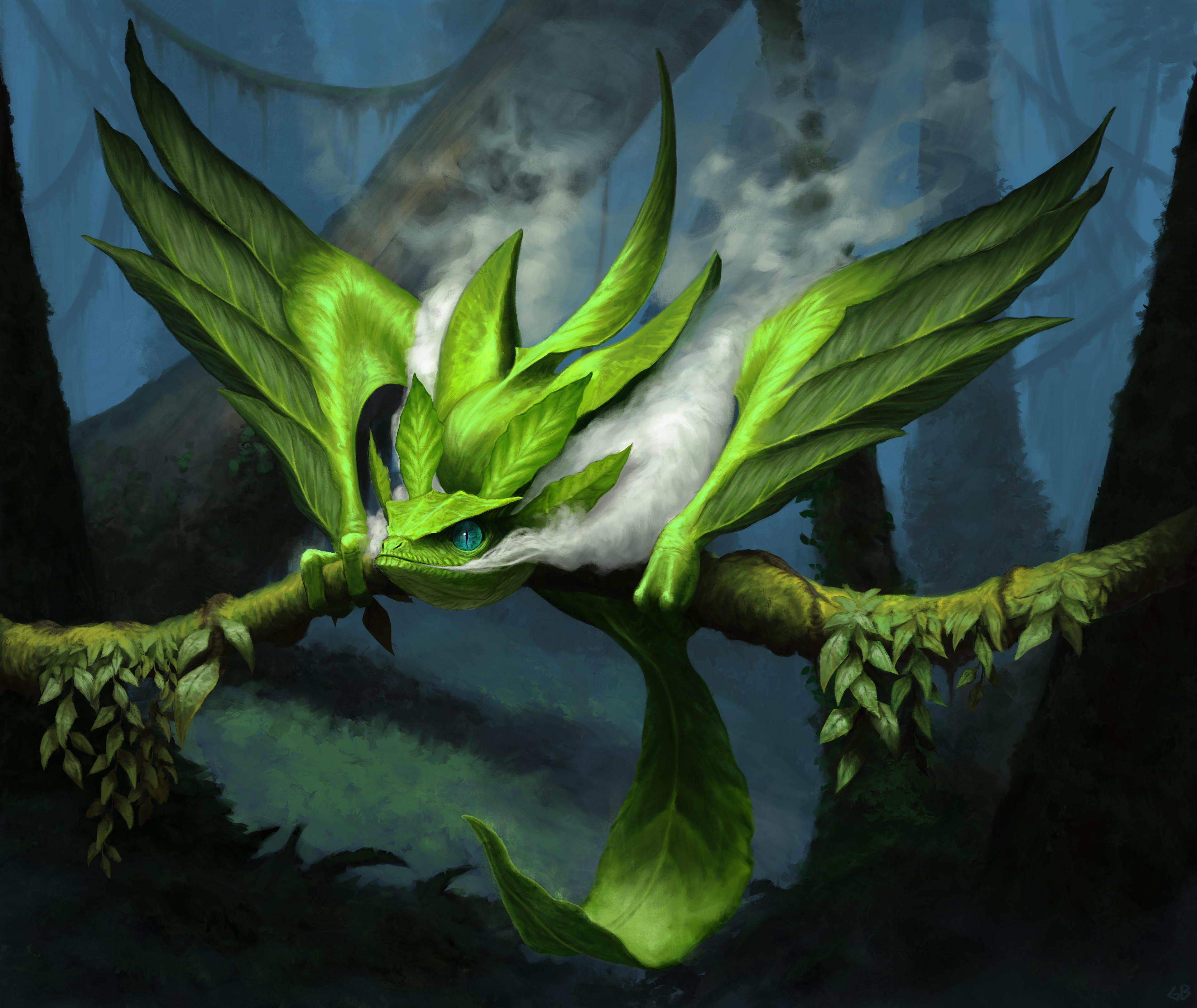 [/r/ImaginaryDragons] The Shimmerscale Minty Tea Dragon by George ...