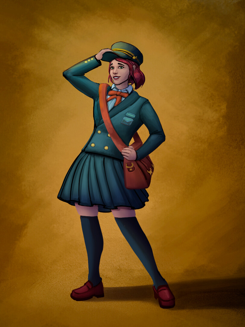 ArtStation - Character Illustration - Maisy mail girl