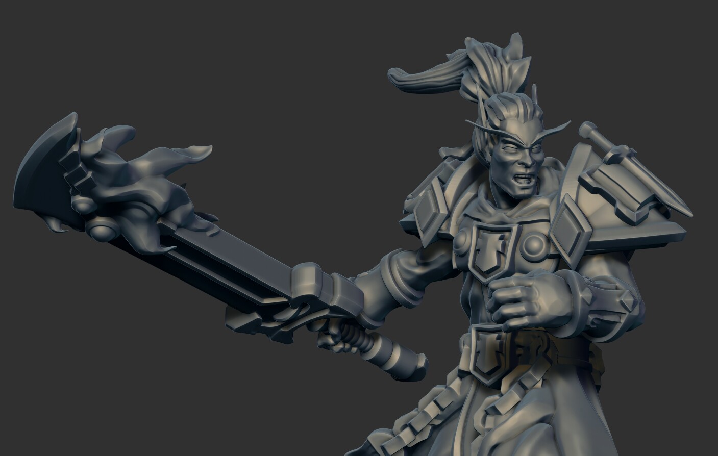 ArtStation - Blood Elf Paladin Miniature