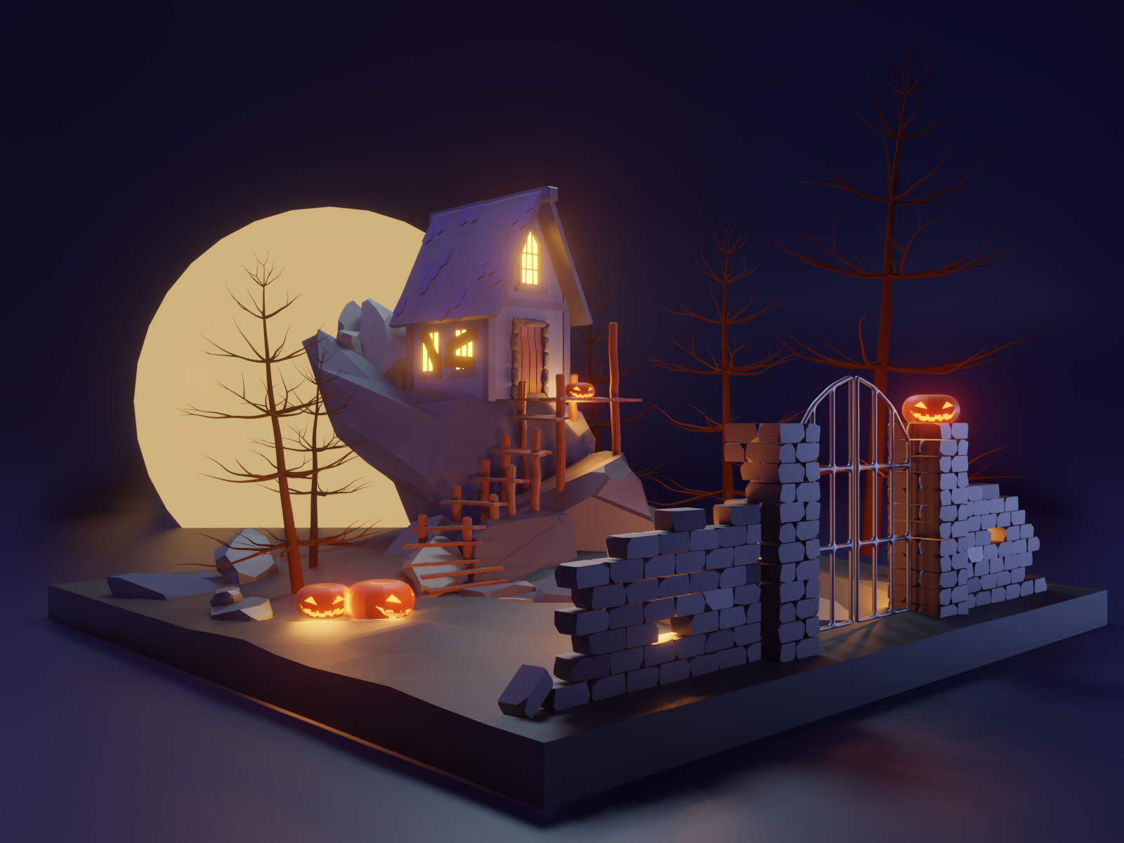 ArtStation - Spooky house