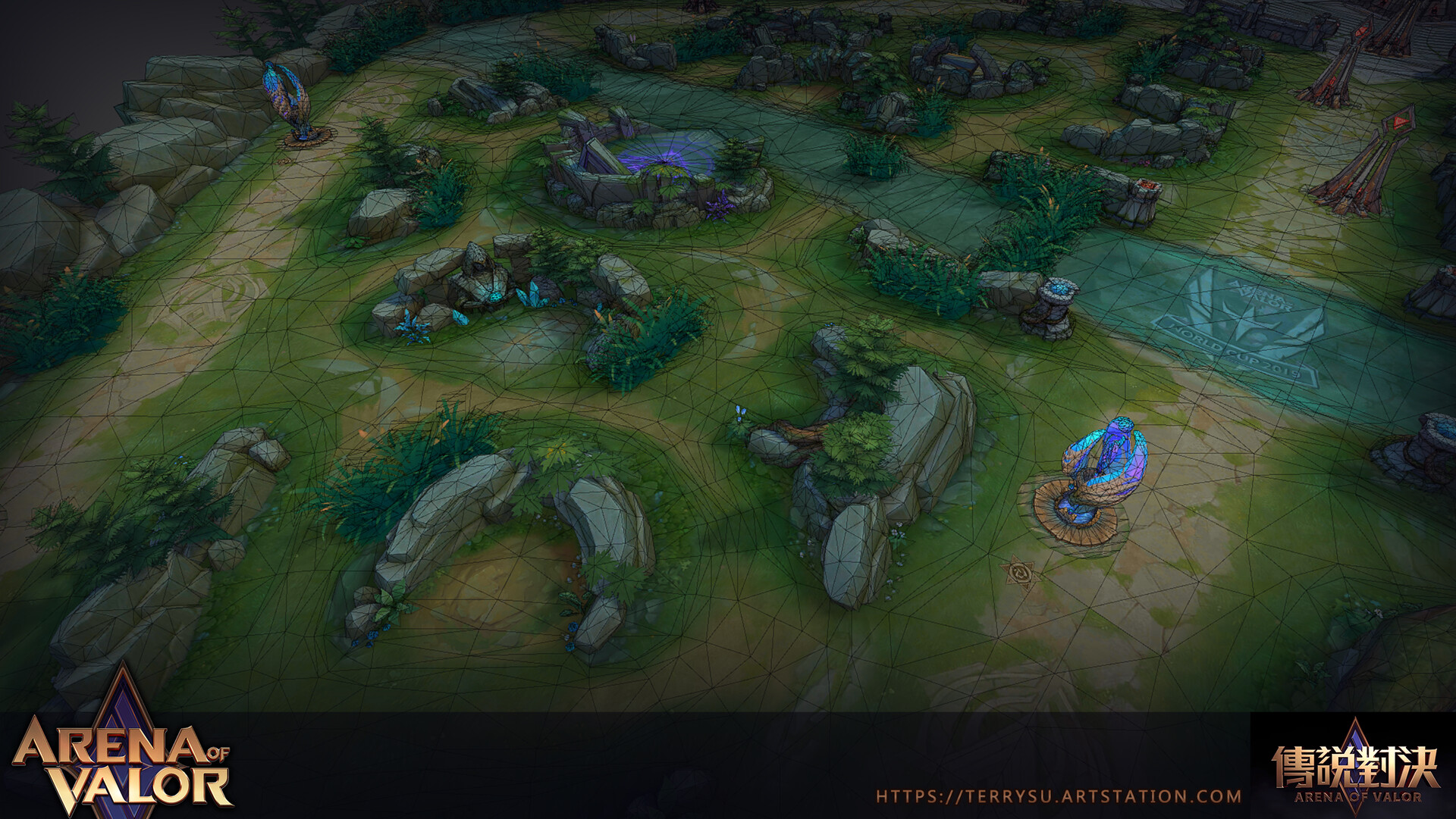 MOBA《 Arena of Valor》5v5 map 2.0 by Terry Su
