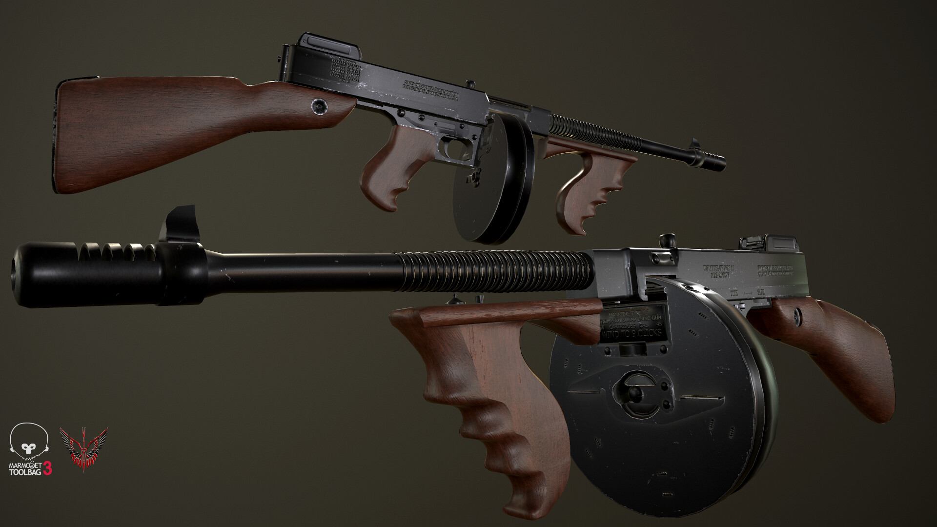 ArtStation - Thompson submachine gun project
