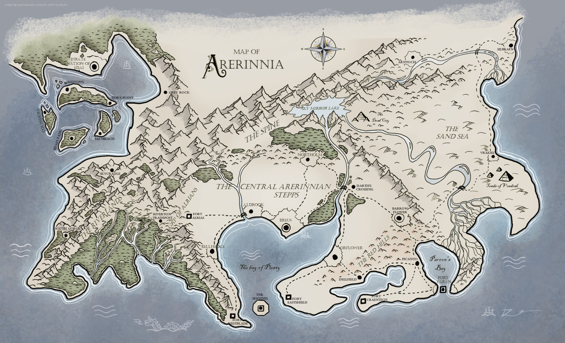 ArtStation - Map of Arerinnia
