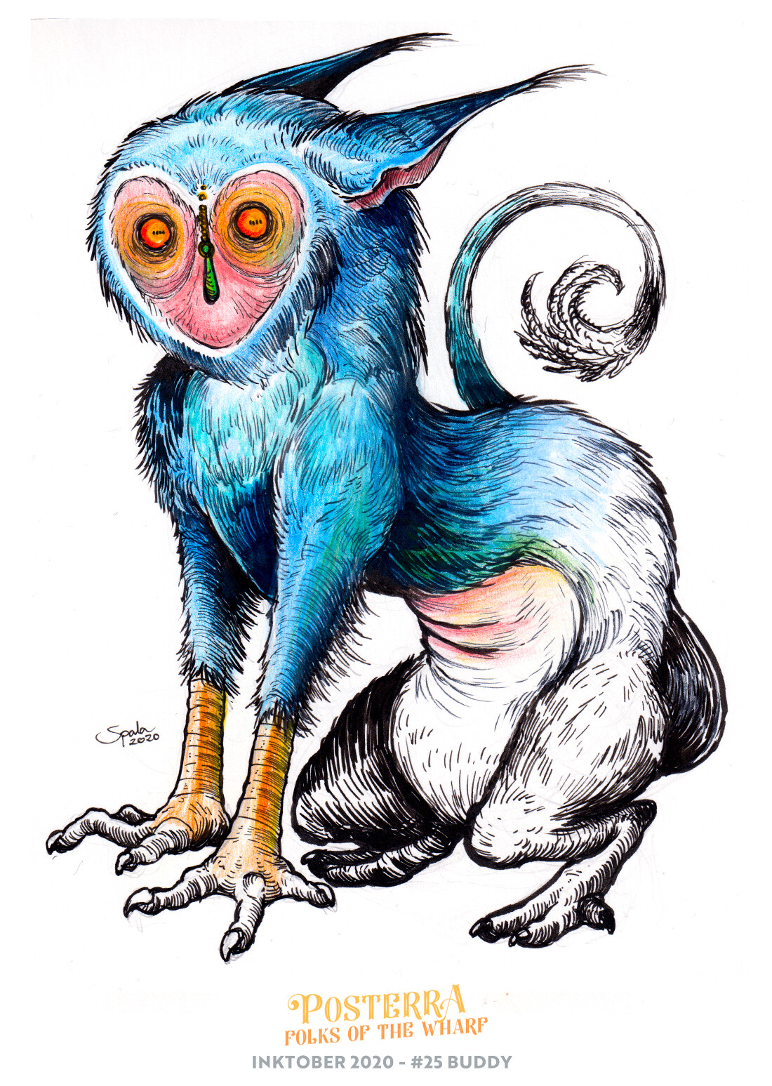 ArtStation - INKTOBER '20 #25 - Buddy