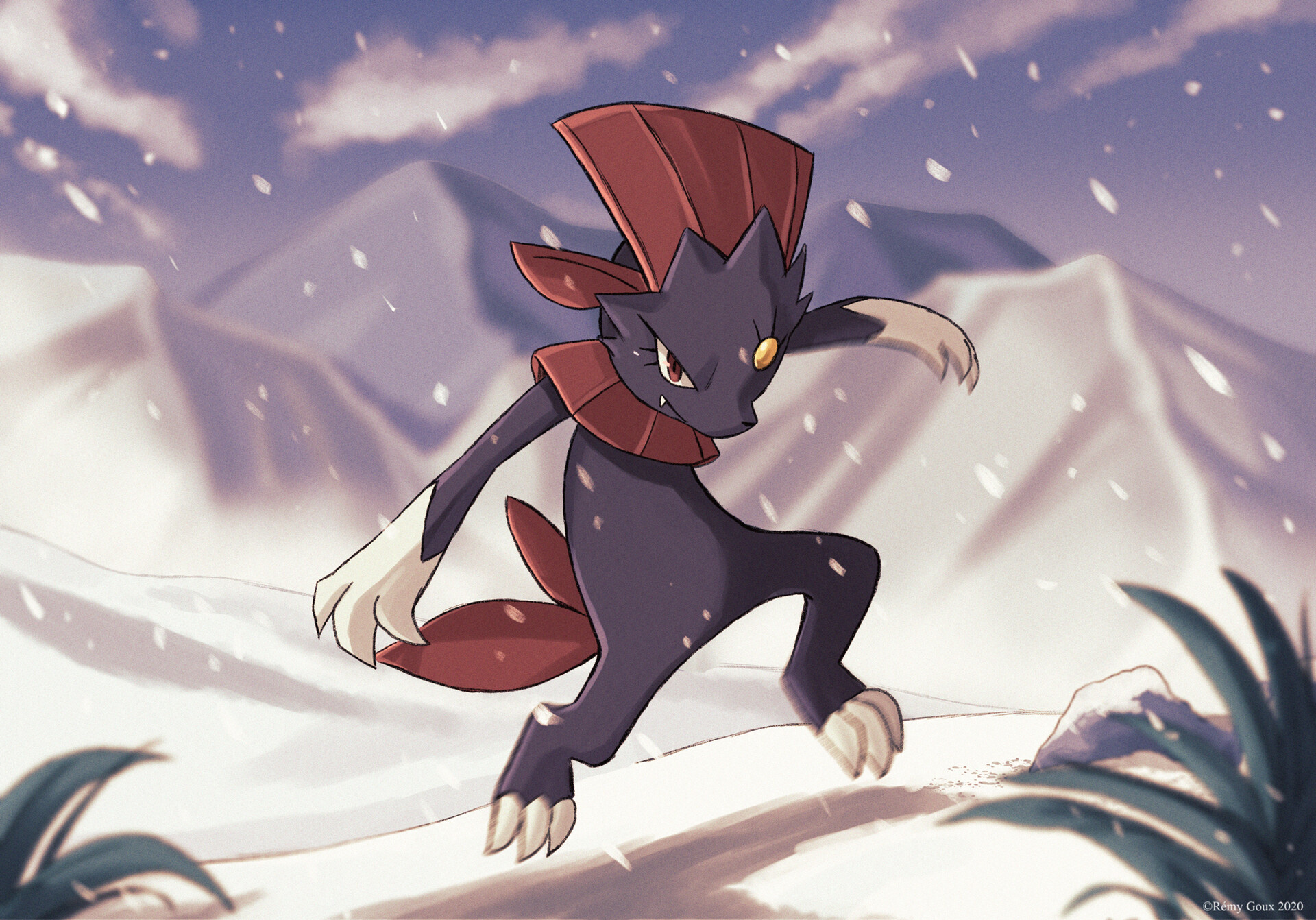 ArtStation - Weavile - Illustration 01