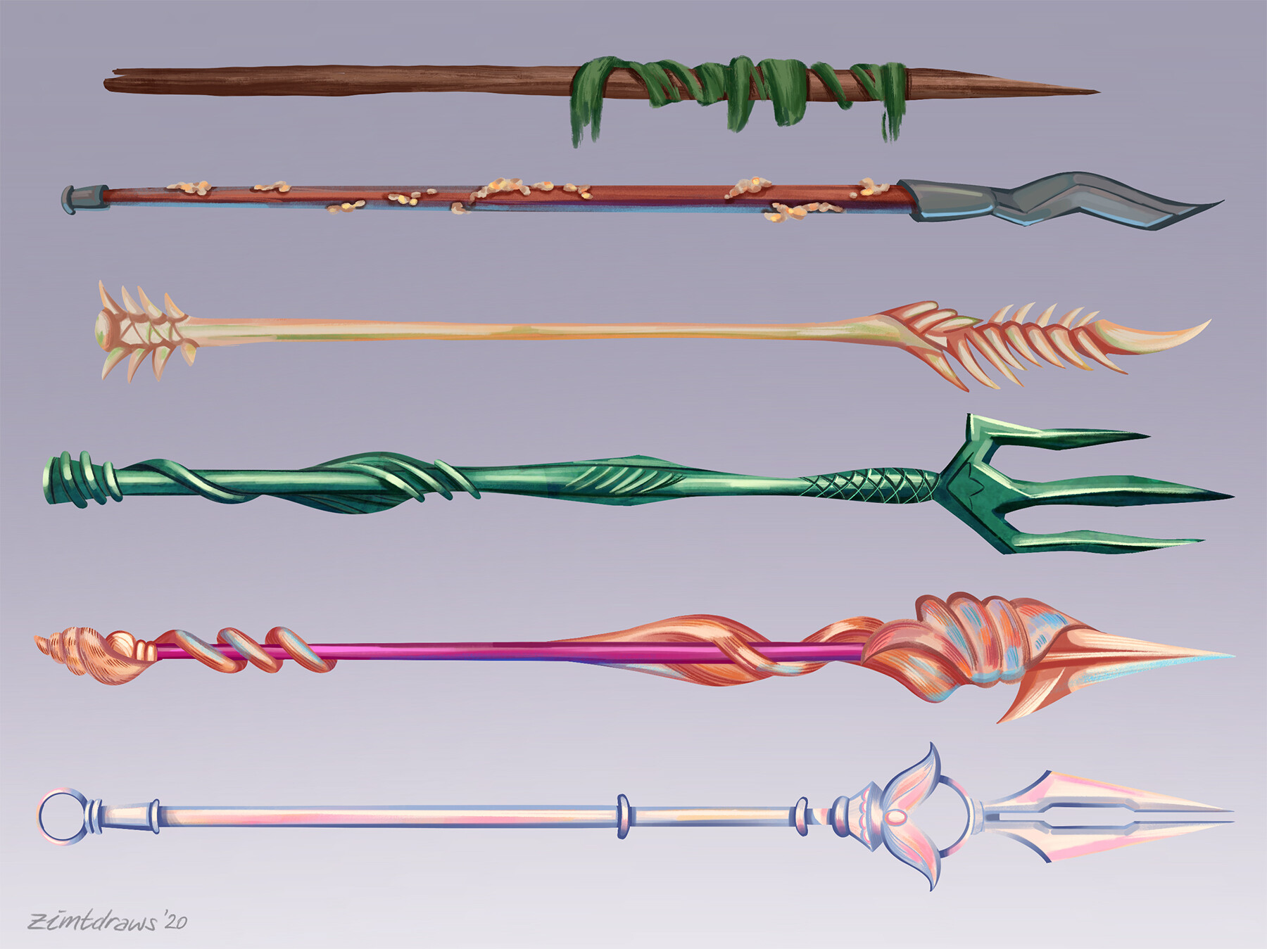 ArtStation - Aquatic Spear Designs