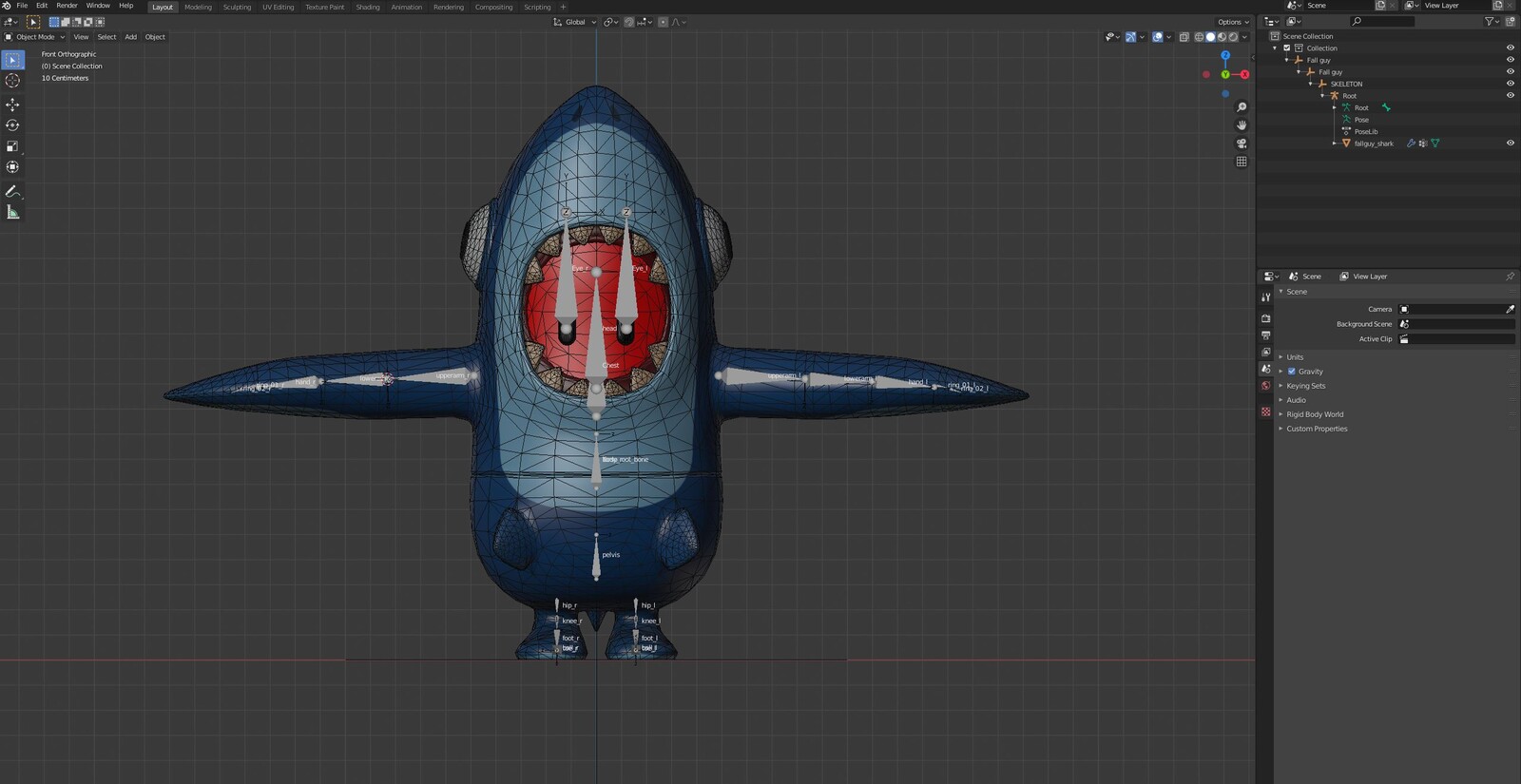 Chris Hircock - Fall Guys Shark Costume