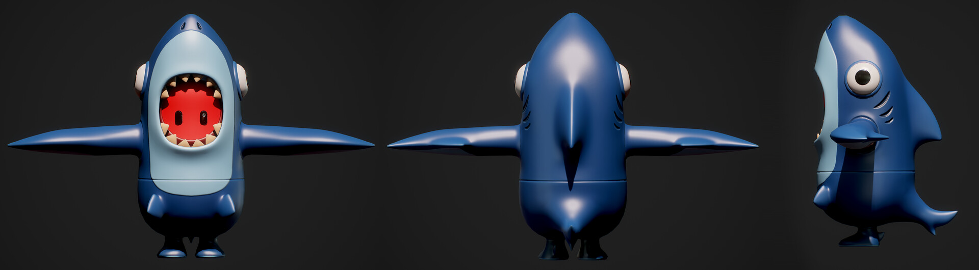 Chris Hircock - Fall Guys Shark Costume