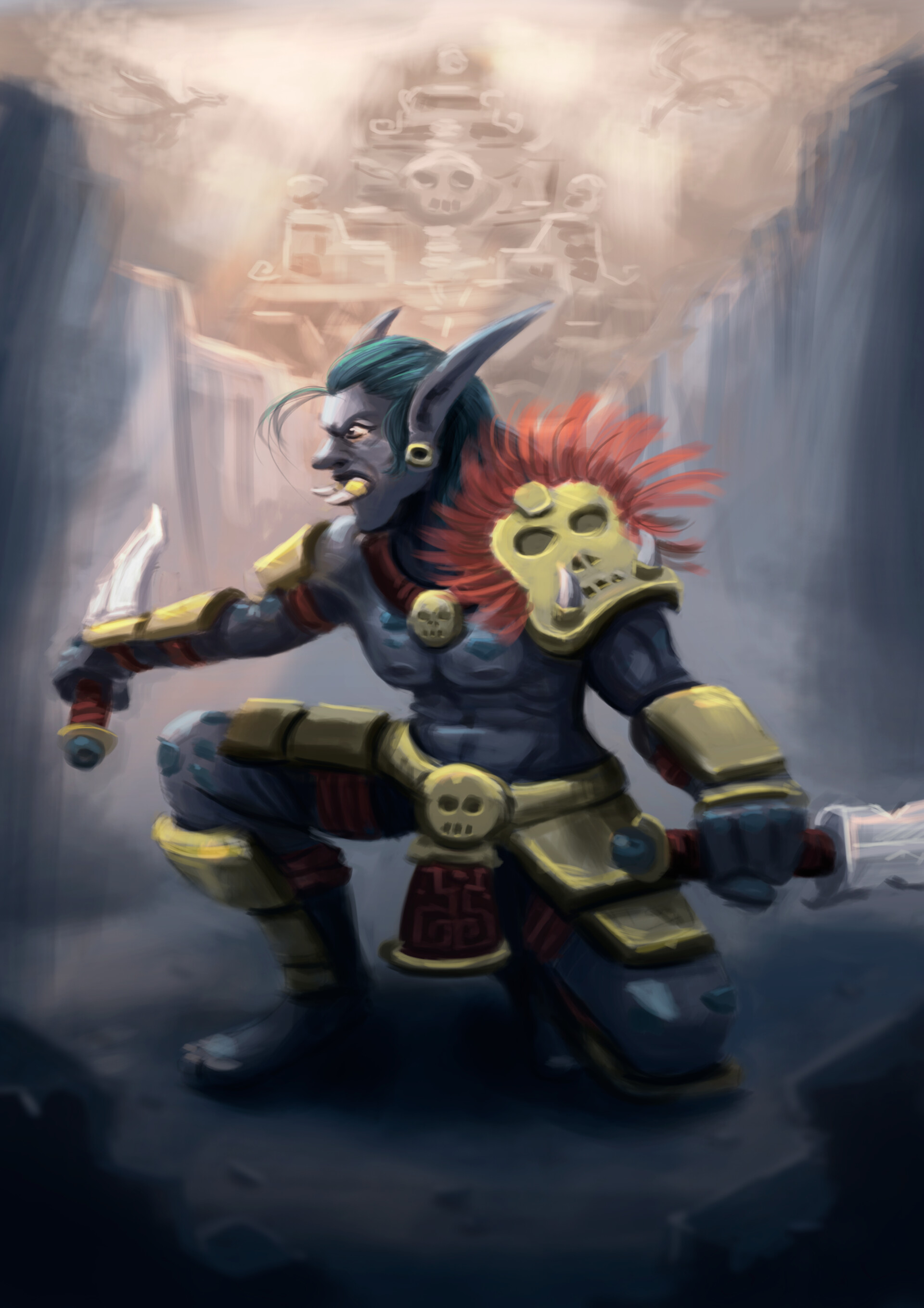 ArtStation - Fanart- Troll Zandalari