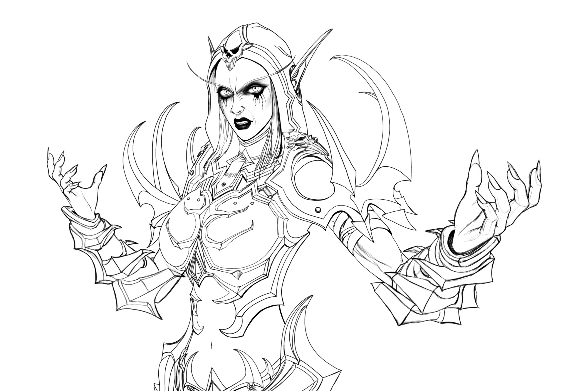 world of warcraft coloring pages to print
