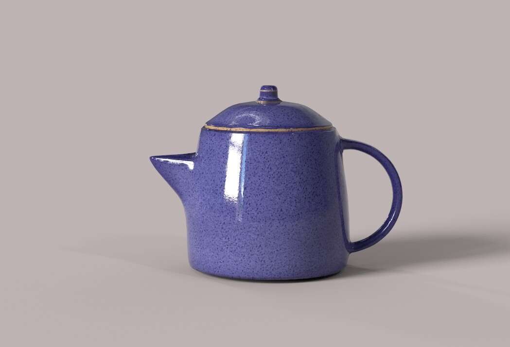 ArtStation - PROPS | TEA POT MODELING PRACTICE