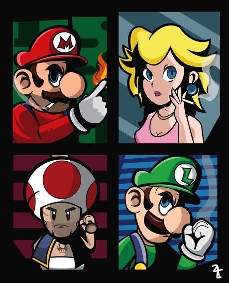 ArtStation - Super Mario Bros (Classic GTA Style Mock-up)
