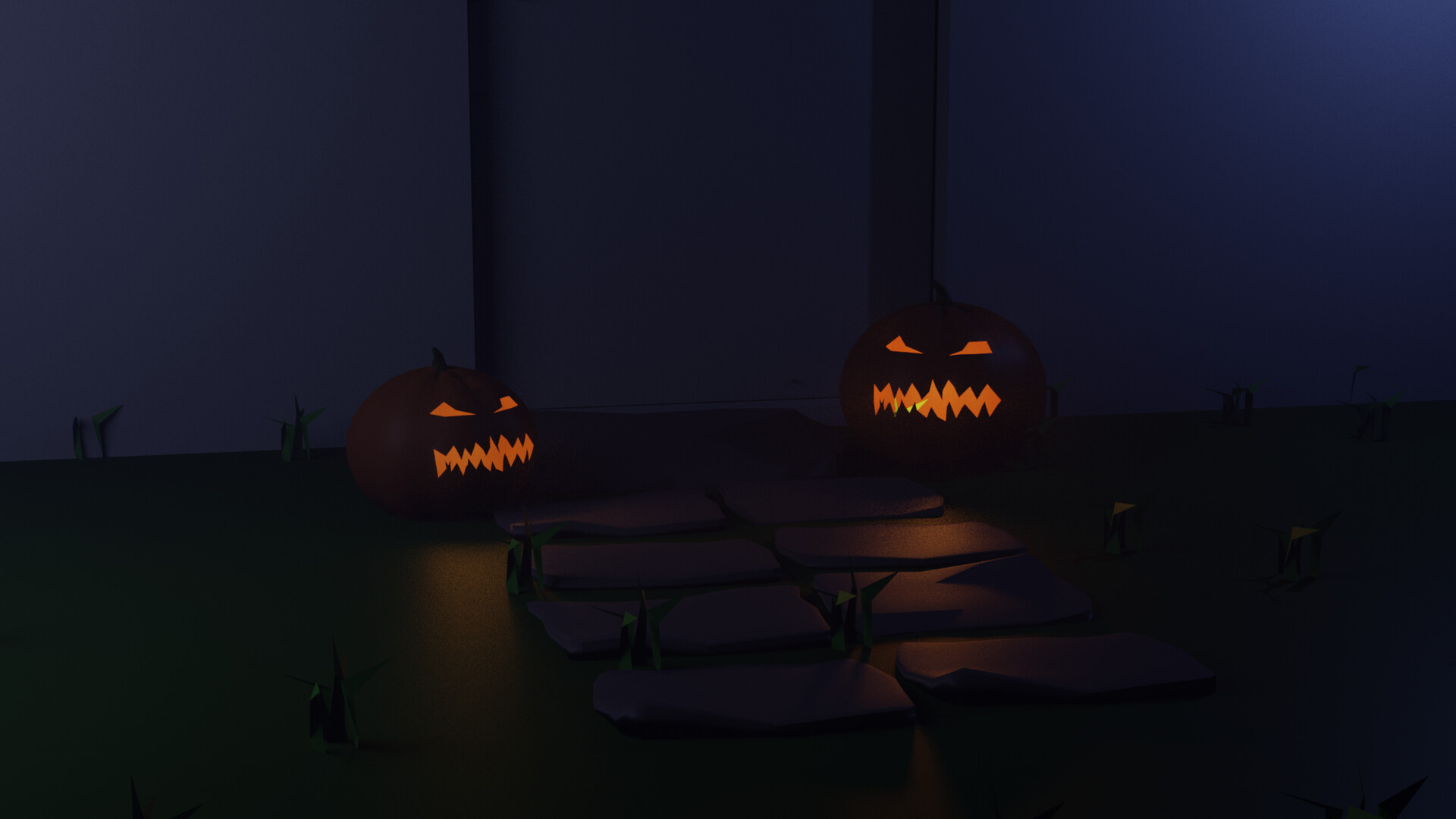 ArtStation - Speed pumpkin on halloween low poly