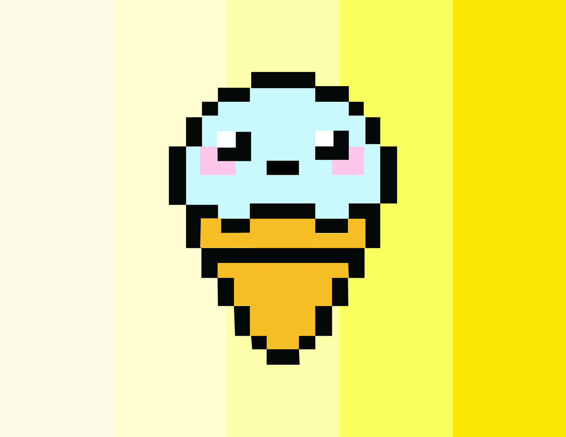 Simple Pixel Art On Grid Food