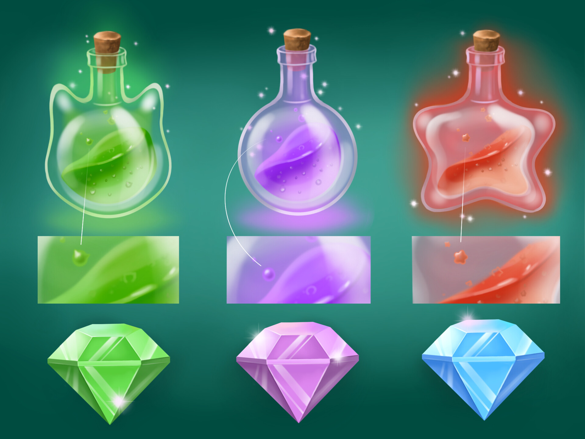 ArtStation - Potion Icons - UI