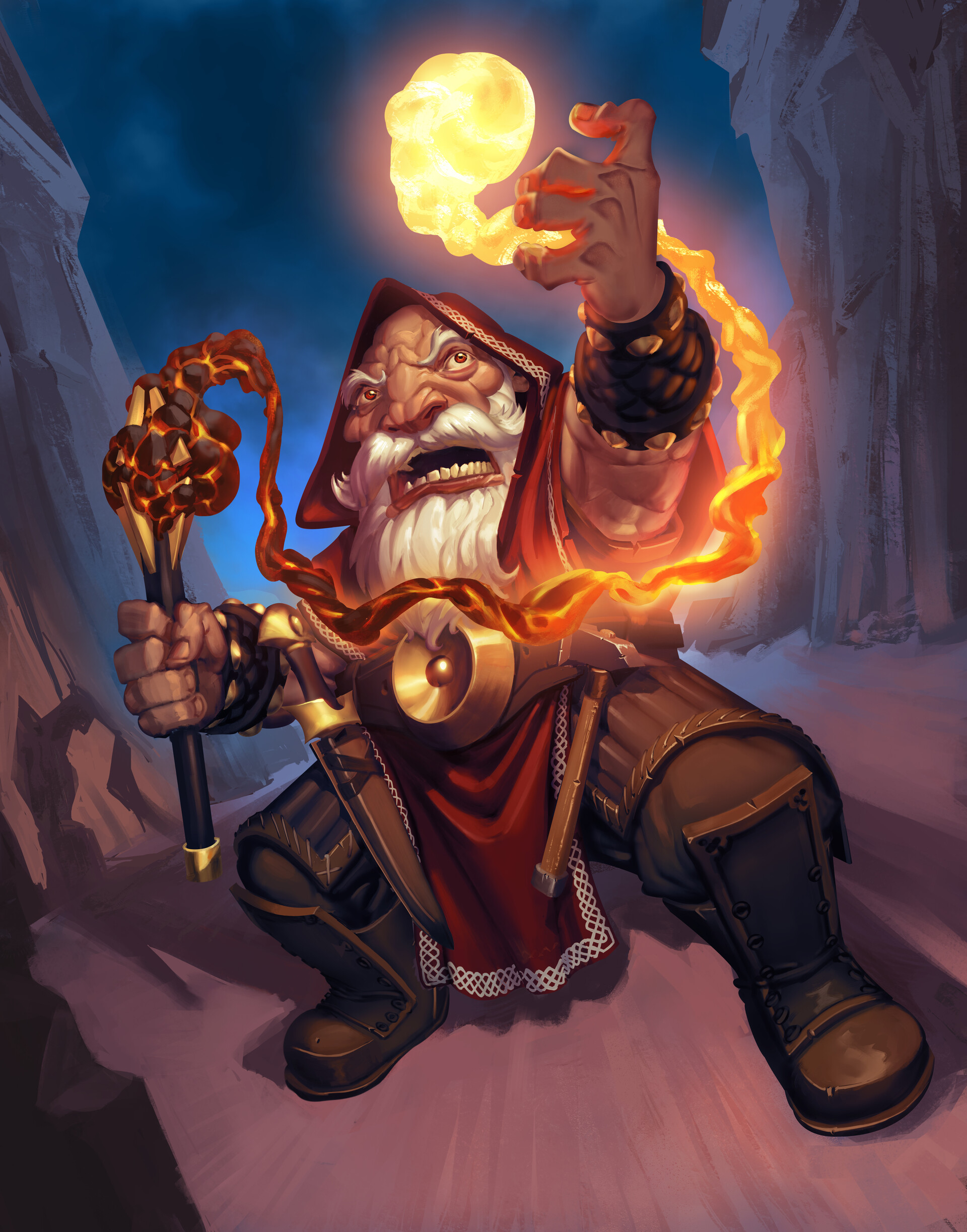 ArtStation - Mulghar Mountainroar in Hearthstone syle