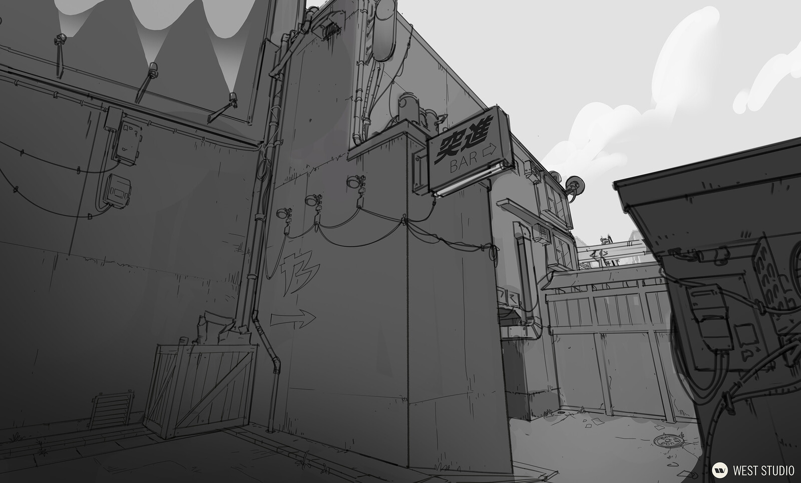 Ken Darmadi - VALORANT - Concept Art - Split - Defender Spawn