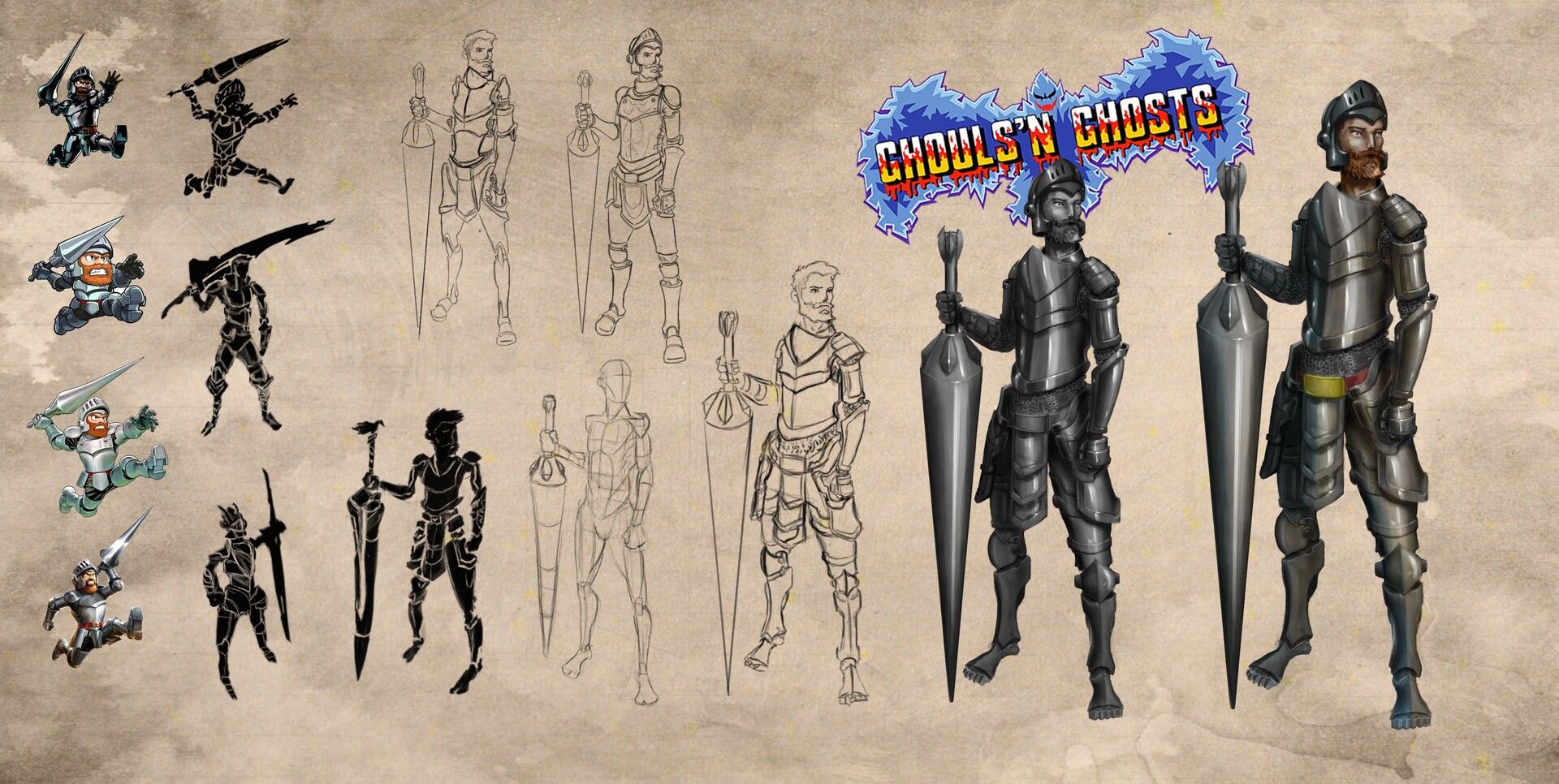 ArtStation - Arthur | Ghouls'n Ghosts Concept Art