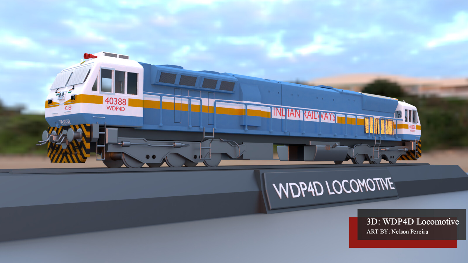 Nelson Pereira - WDP4D Locomotive [Indian Railways]