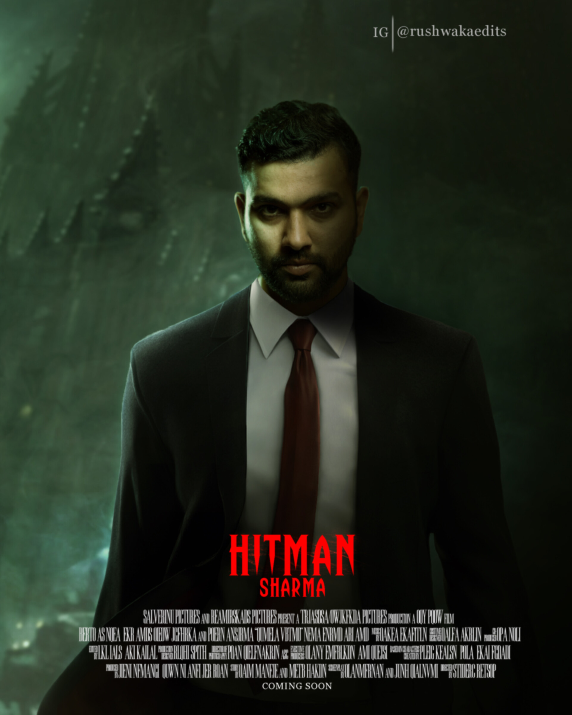 ArtStation - Rohit Sharma As Hitman!